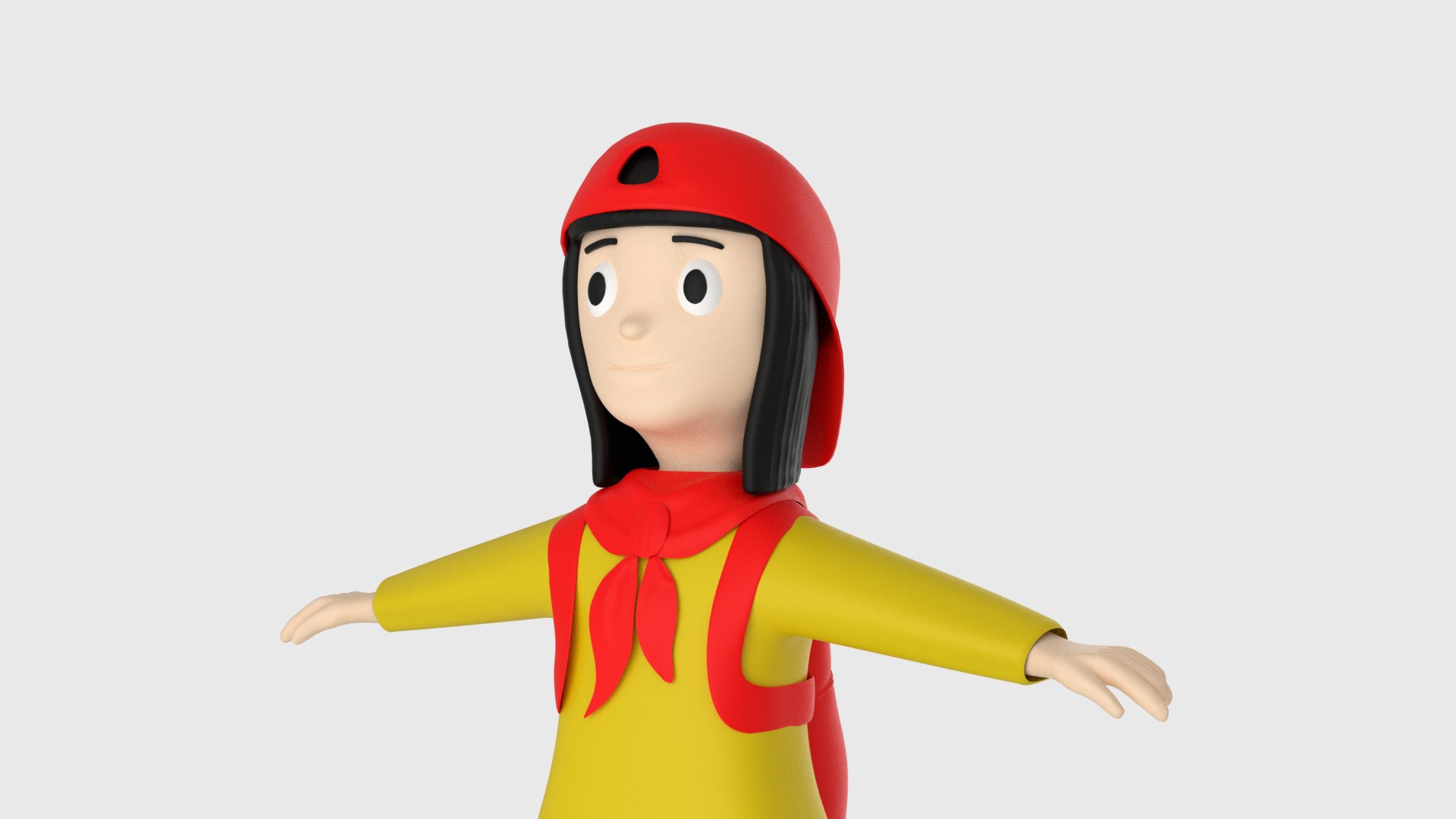 Character Bolang Indonesia Female 3D Model - TurboSquid 2230182