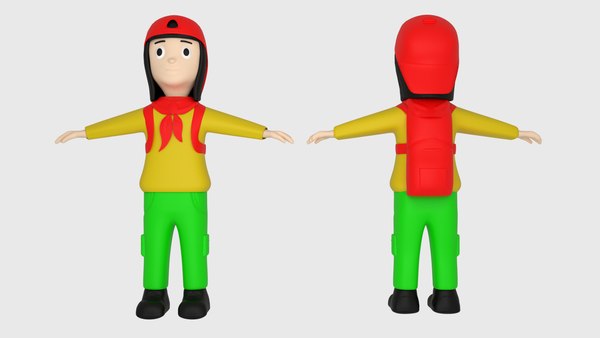 modelo 3d Personaje Bolang Indonesia Mujer - TurboSquid 2230182