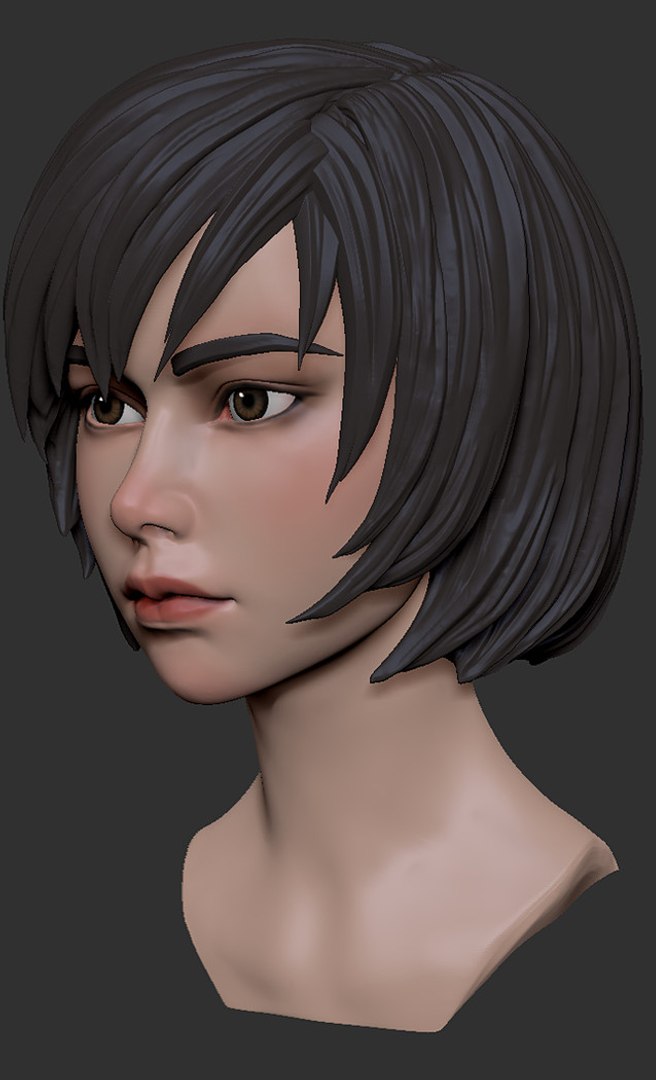 Anime Head Model - TurboSquid 1377324