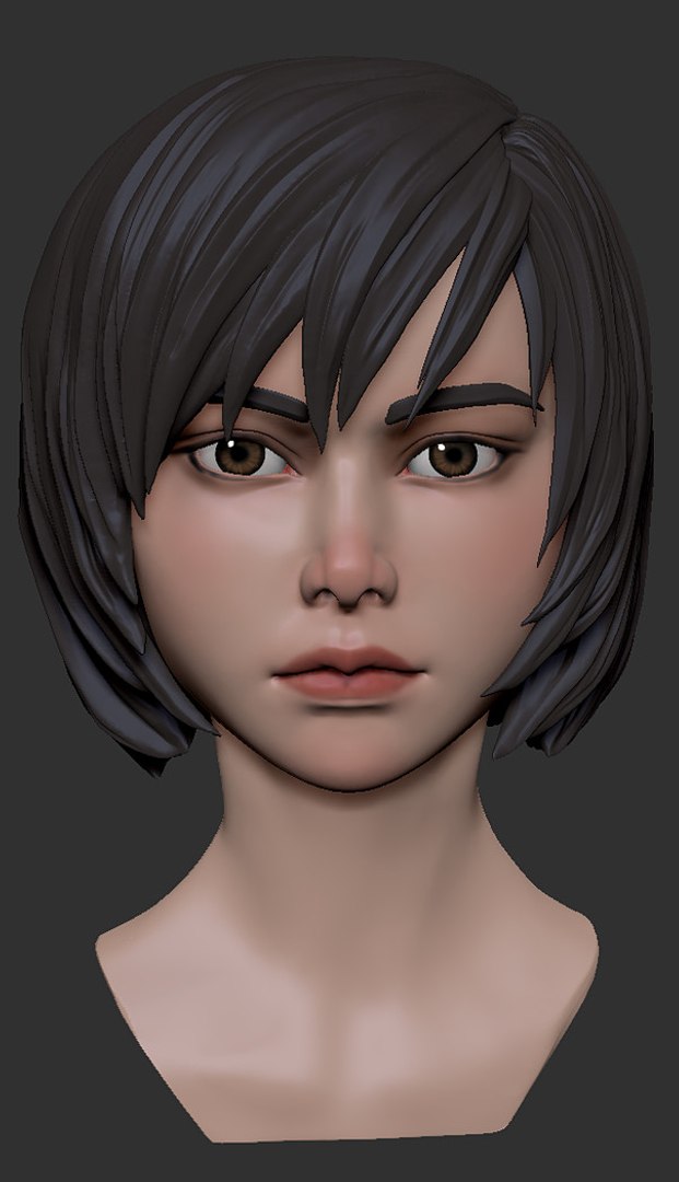 Anime Head Model - TurboSquid 1377324