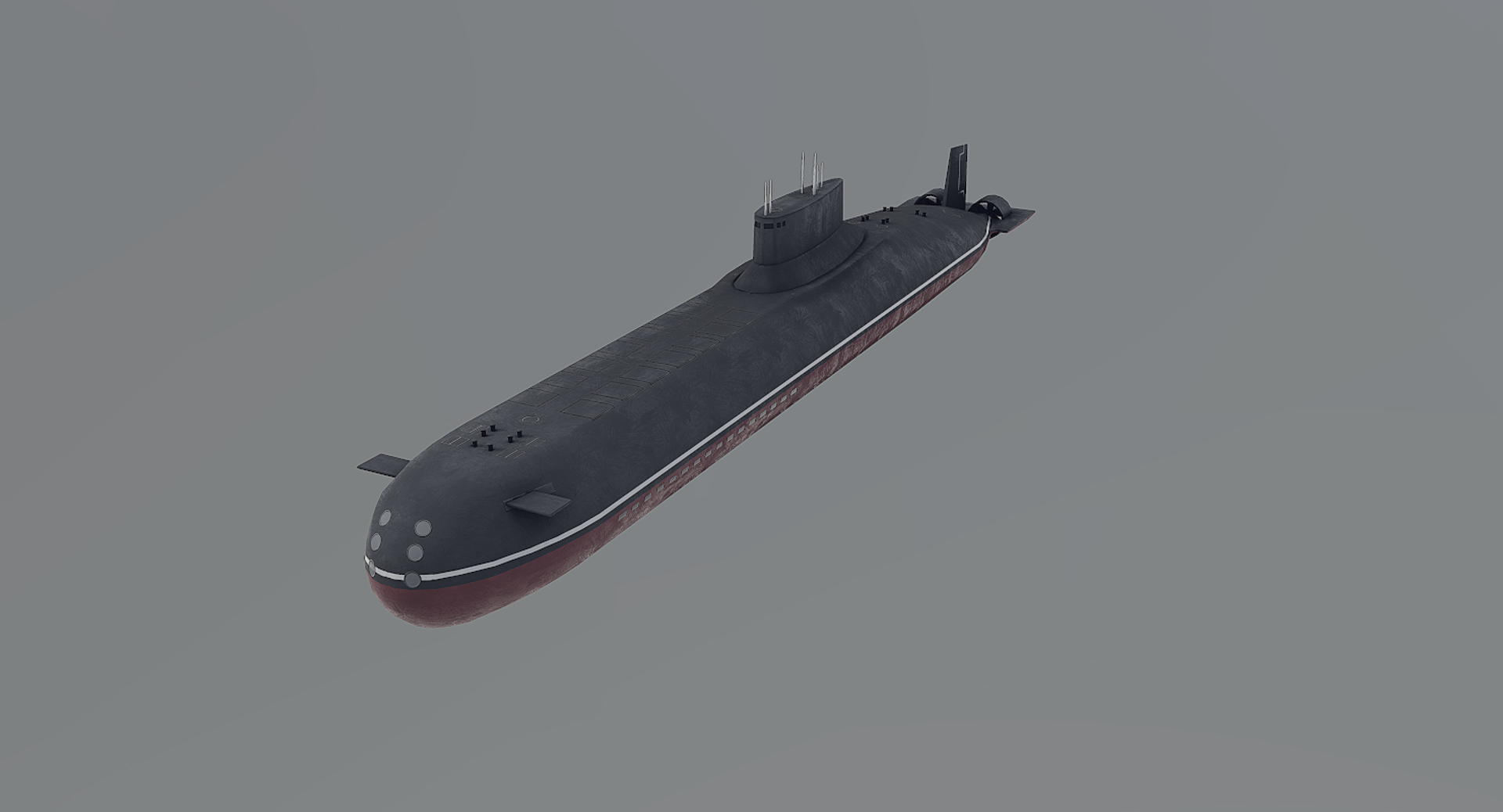 Typhoon Class Submarine 3D Model - TurboSquid 1354104