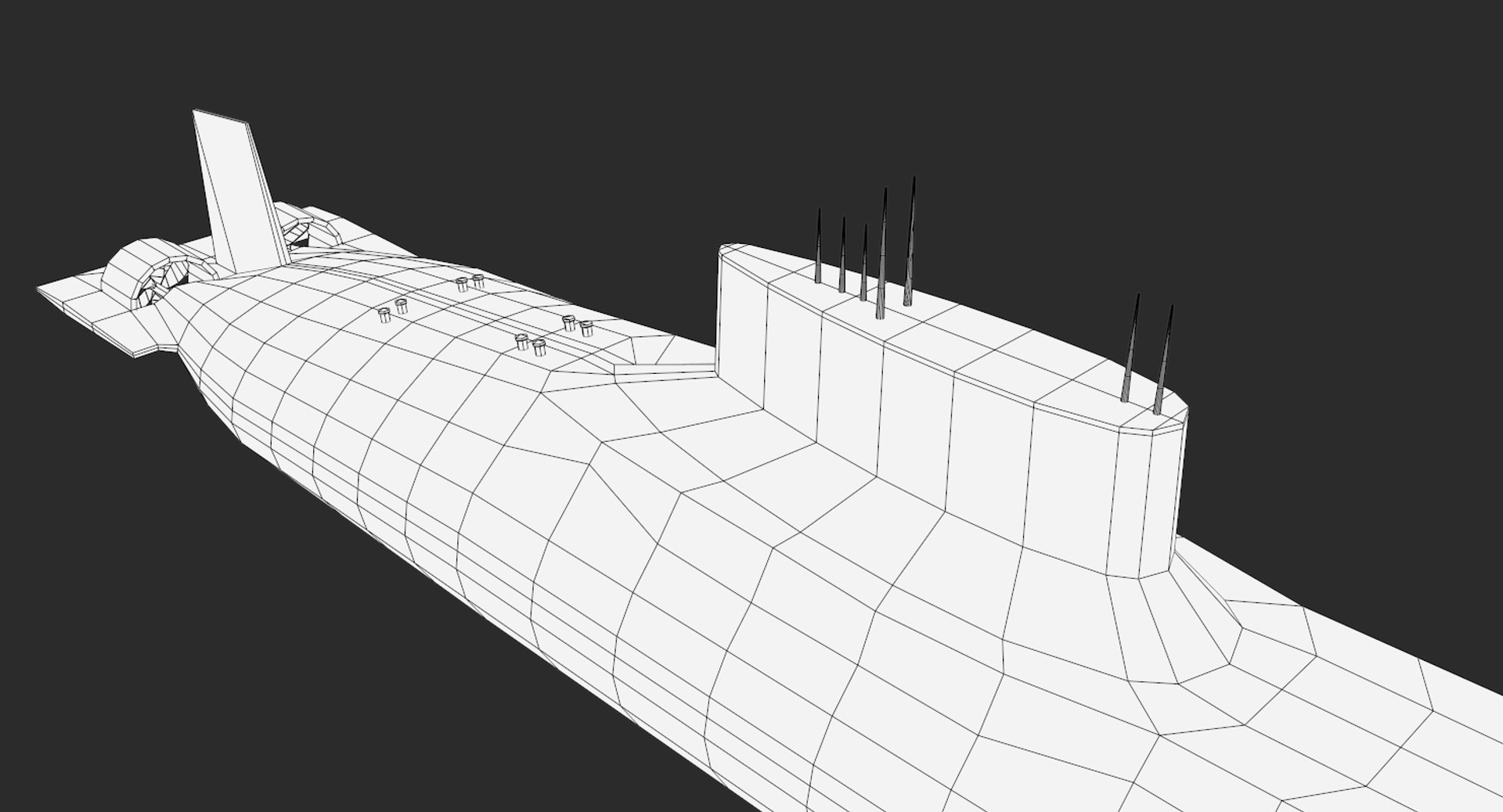 Typhoon Class Submarine 3D Model - TurboSquid 1354104