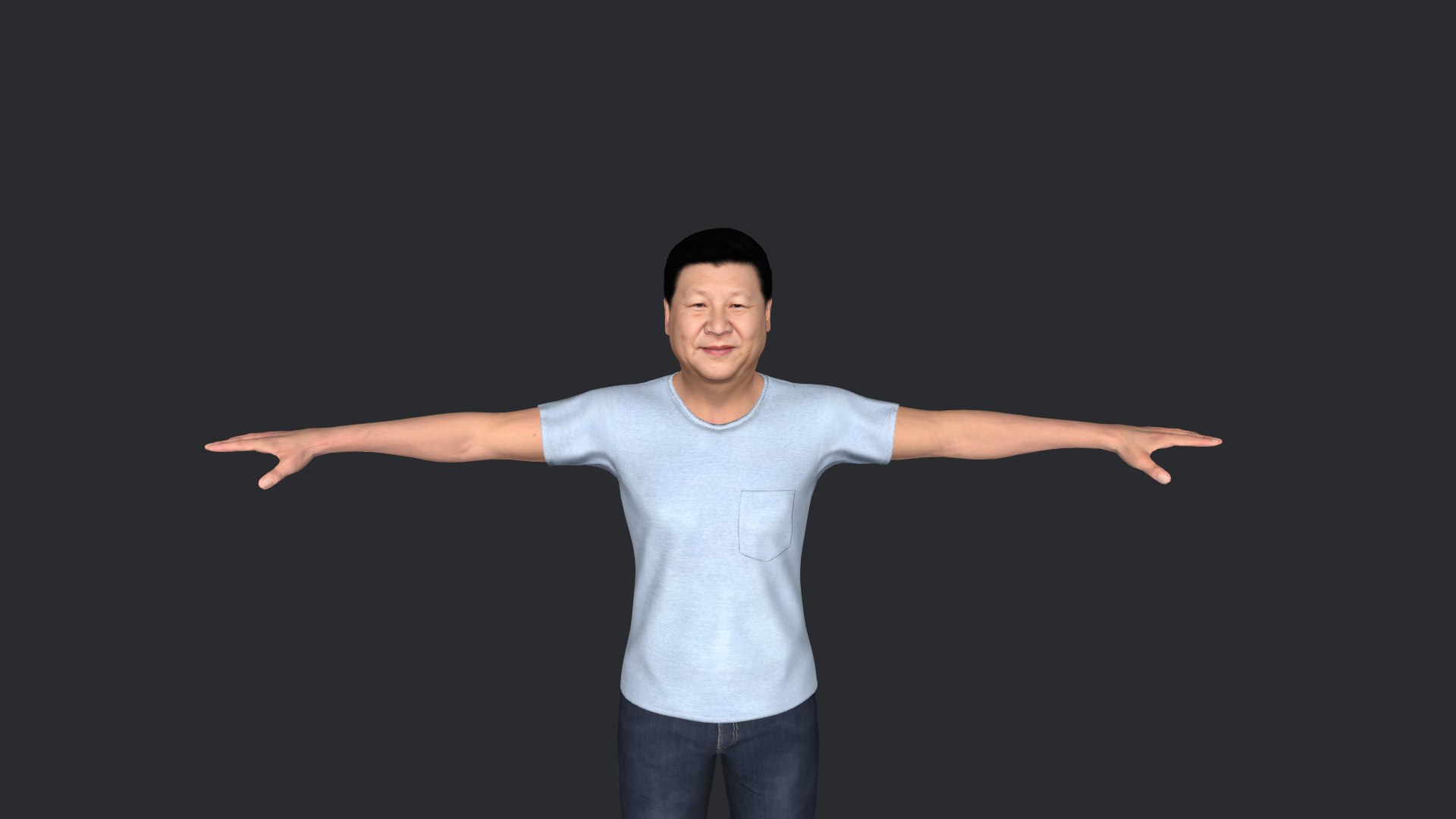 Xi Jinping Hyper Realistic Full Body Fully Rigged 3D Character 3D Model ...