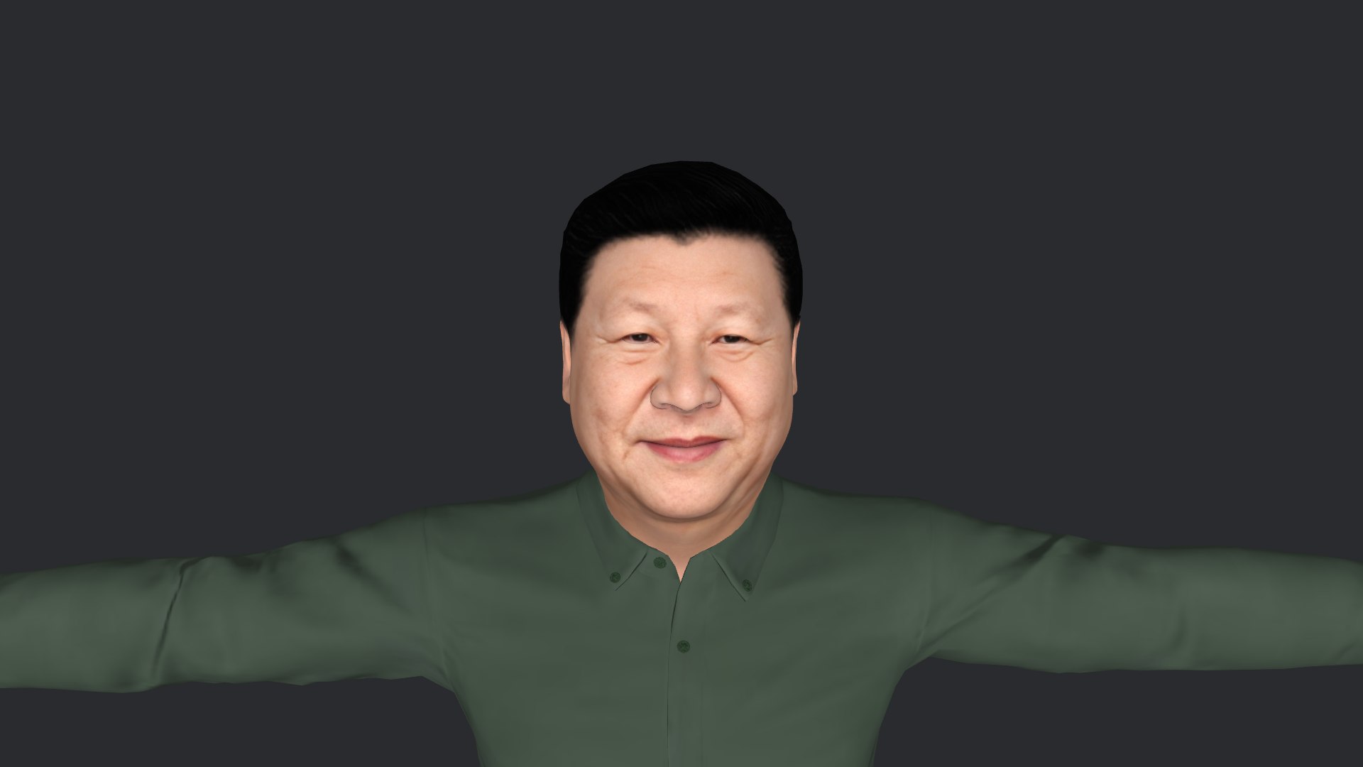 Xi Jinping Hyper Realistic Full Body Fully Rigged 3D Character 3D Model ...