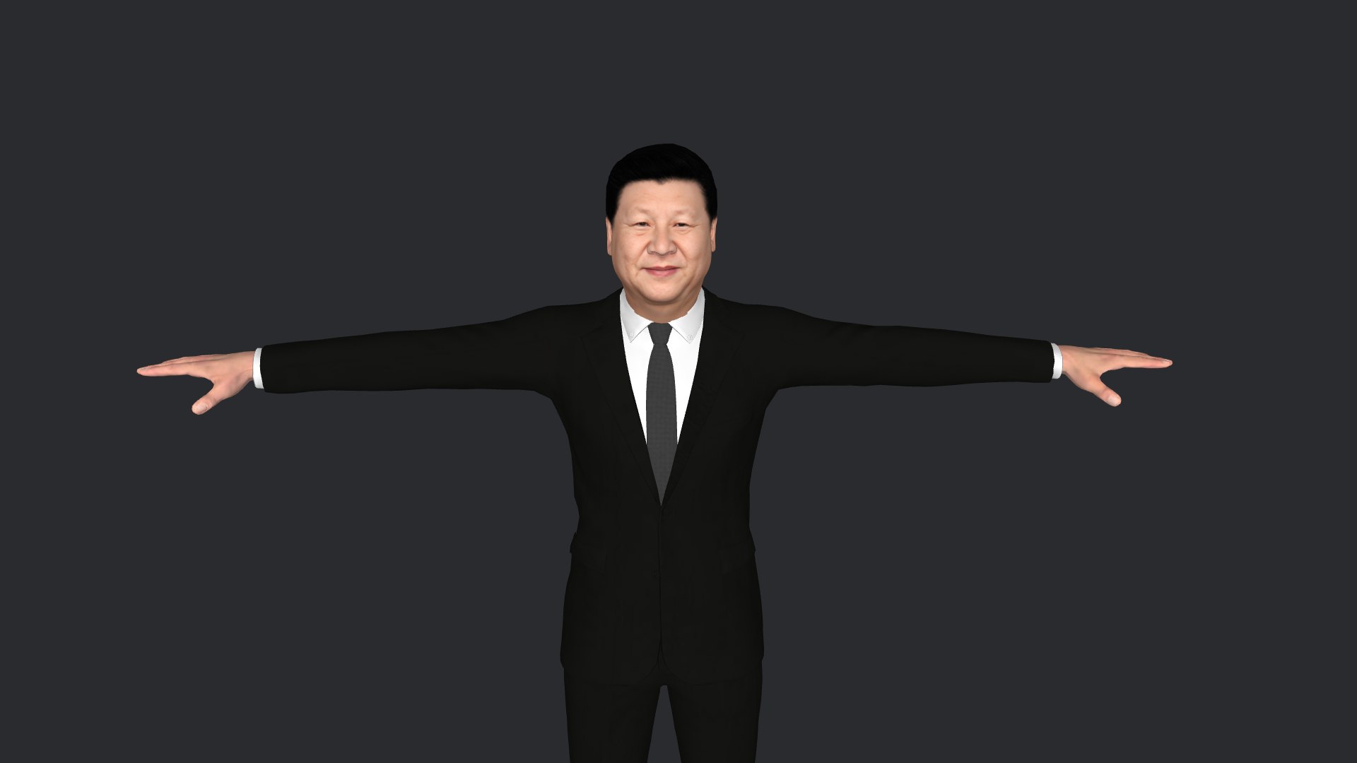 Xi Jinping Hyper Realistic Full Body Fully Rigged 3D Character 3D Model ...