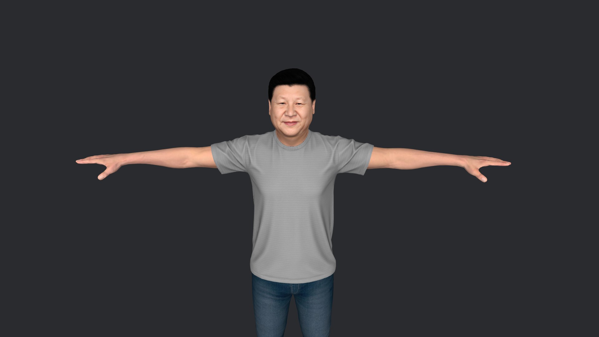 Xi Jinping Hyper Realistic Full Body Fully Rigged 3D Character 3D Model ...
