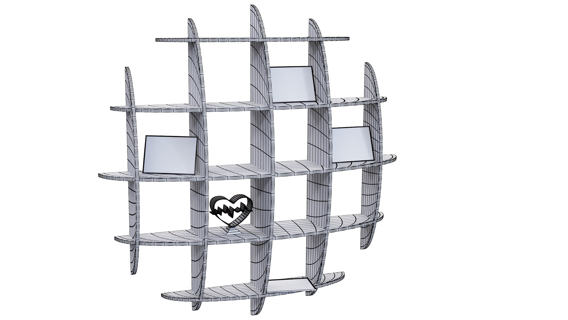 3D Parametric Shelf Sphere Model - TurboSquid 2191762