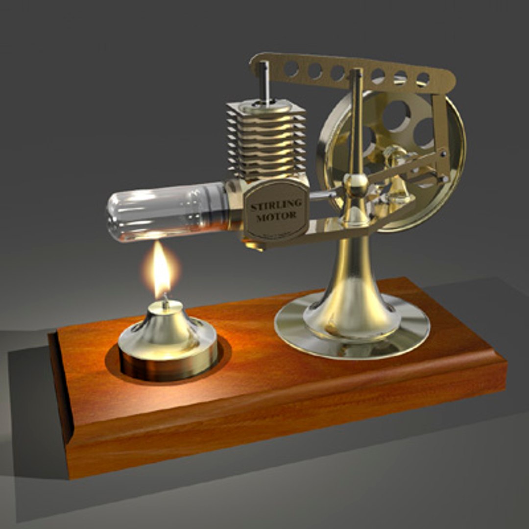 Stirling Motor 3d Model