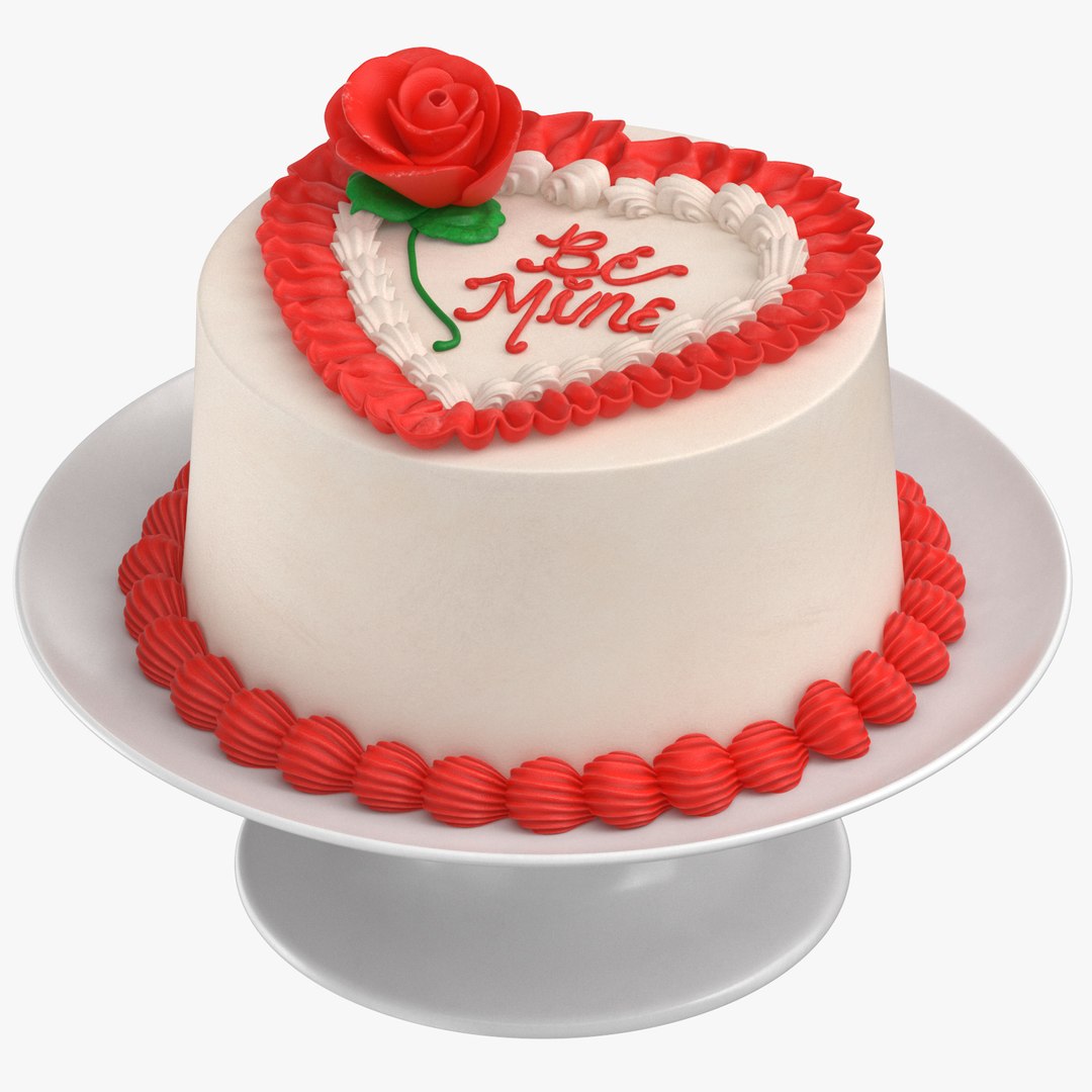 3D Heart Shaped Cakes Model - TurboSquid 1354189