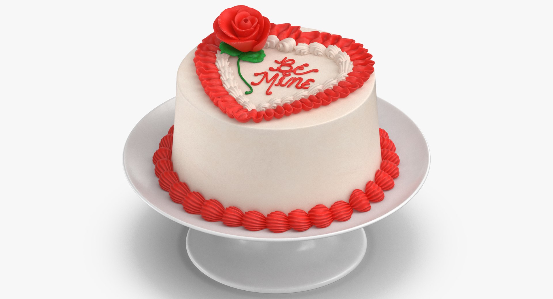 3D Heart Shaped Cakes Model - TurboSquid 1354189