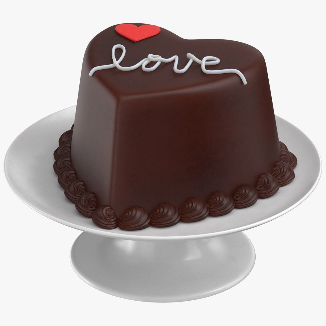 3D Heart Shaped Cakes Model - TurboSquid 1354189