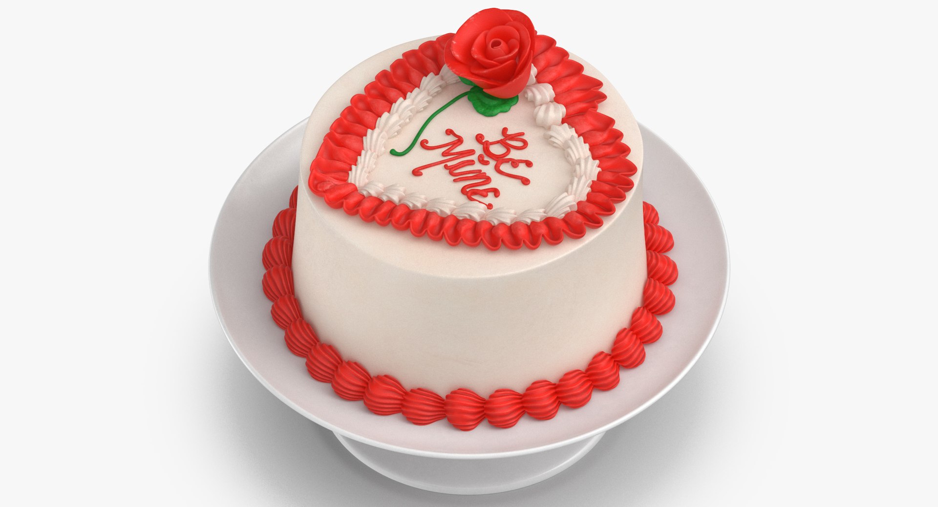 3D Heart Shaped Cakes Model - TurboSquid 1354189