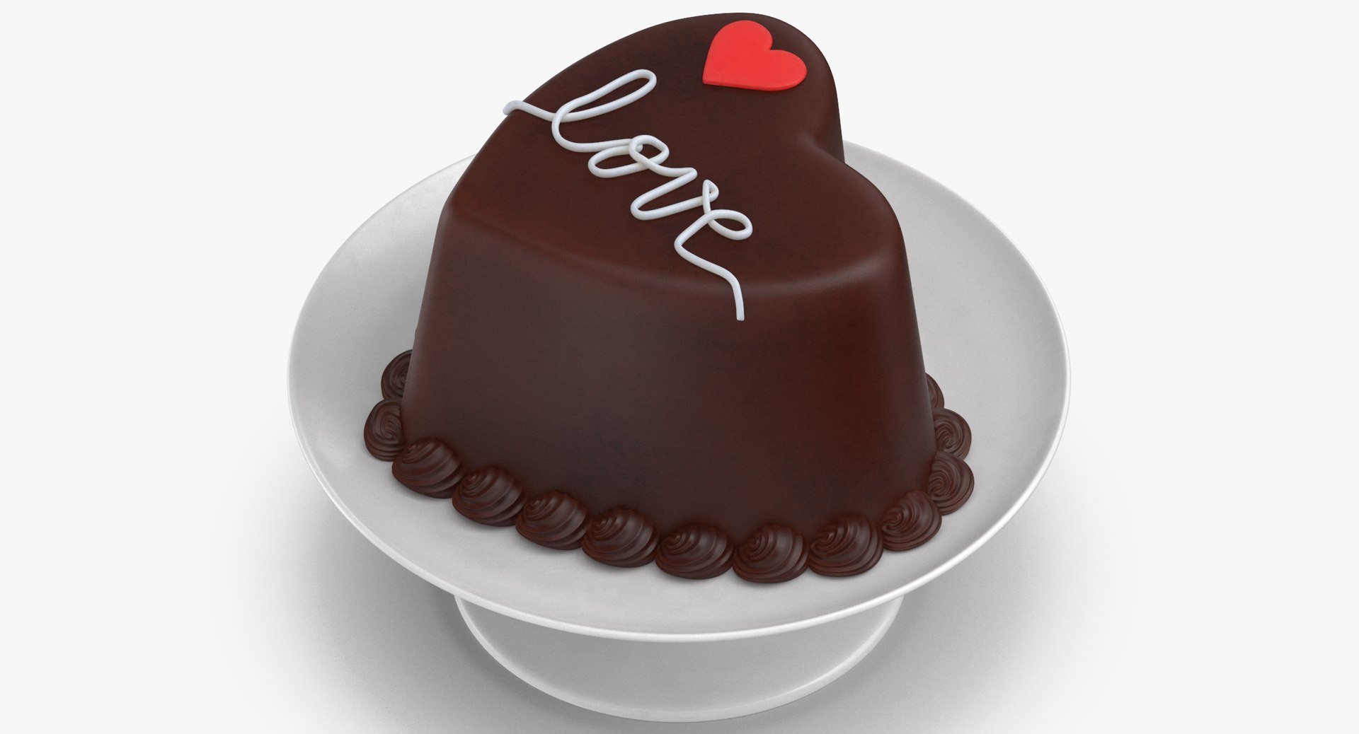 3D Heart Shaped Cakes Model - TurboSquid 1354189