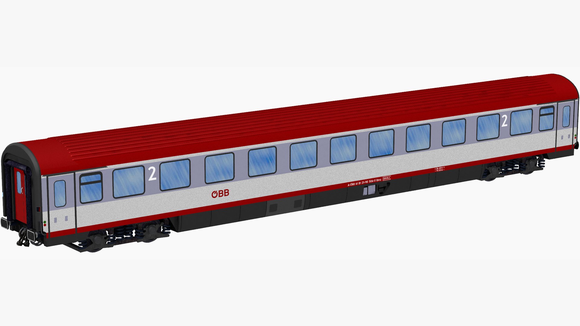 3D Model Passenger Rail Wagon Type Bmz 73 Second Class - TurboSquid 1852641