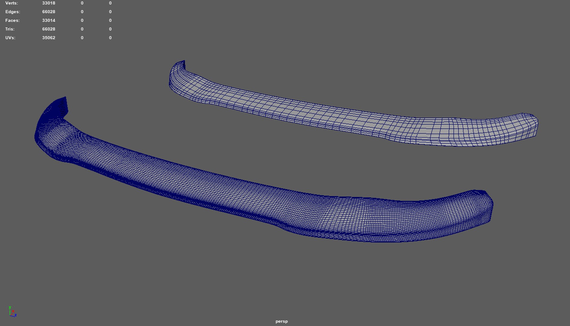 Front Bumper Lip Car 02 Model - TurboSquid 2047552