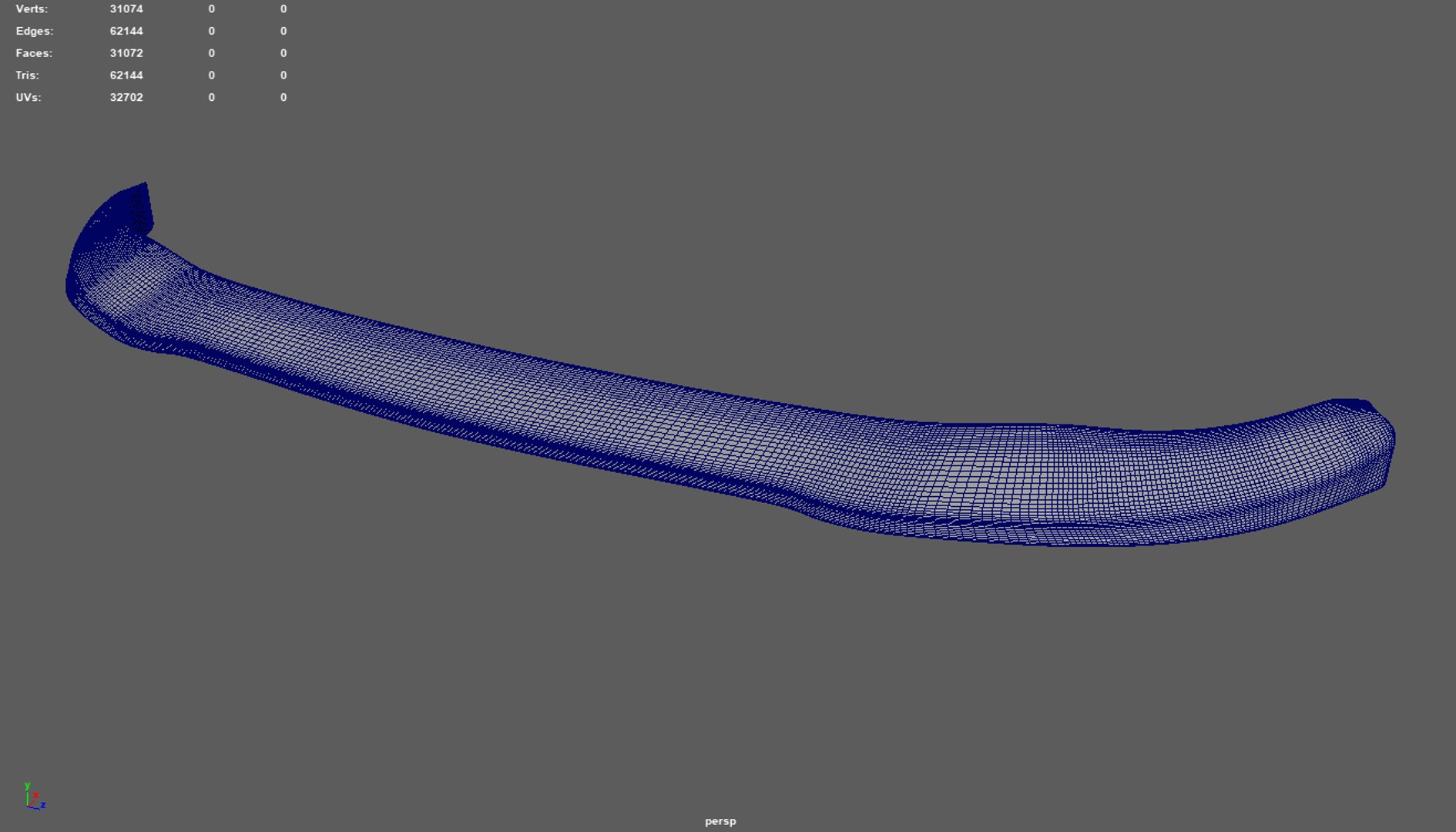 Front Bumper Lip Car 02 Model - TurboSquid 2047552