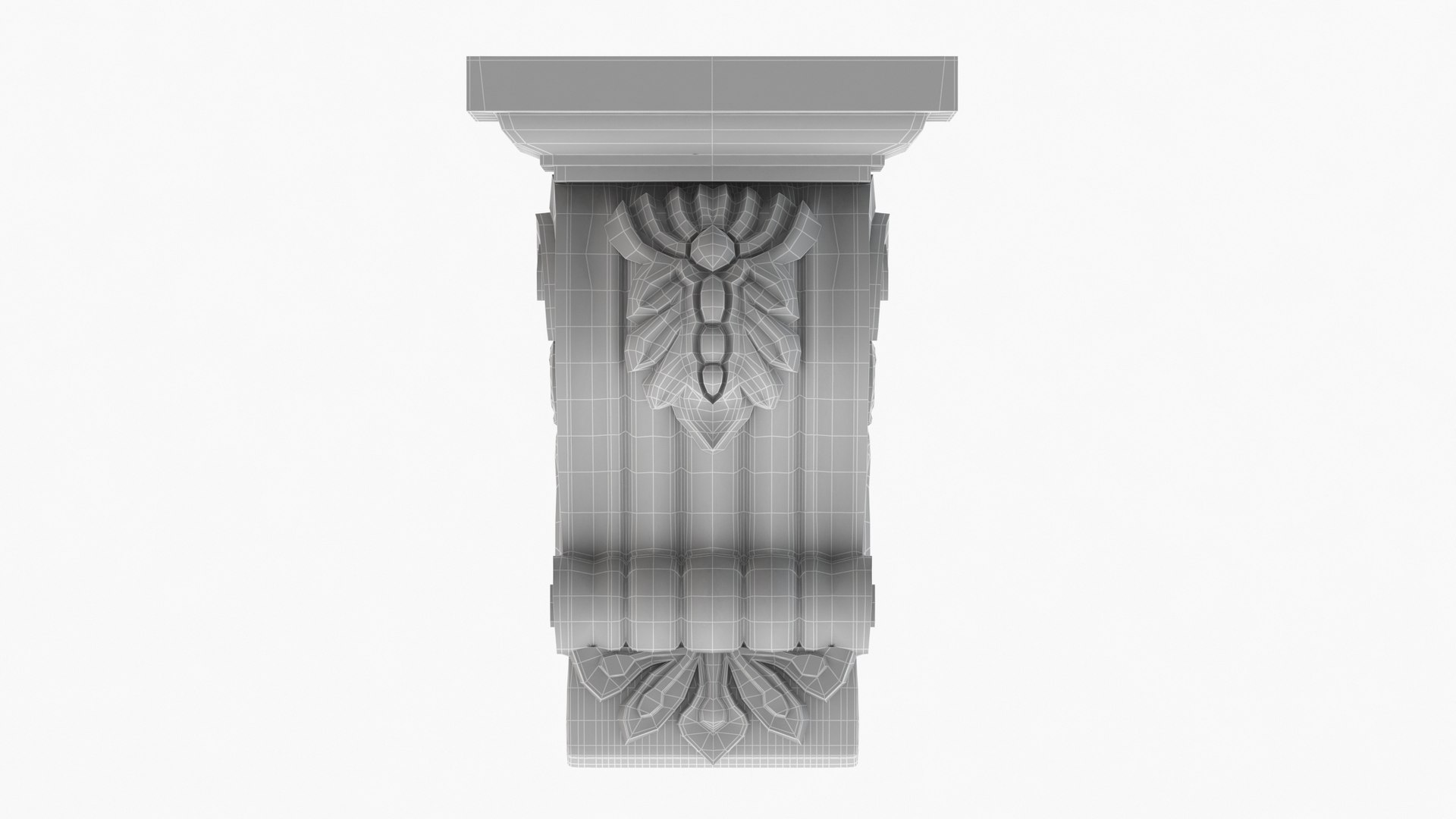 Scroll Corbel 28 3D - TurboSquid 1882051