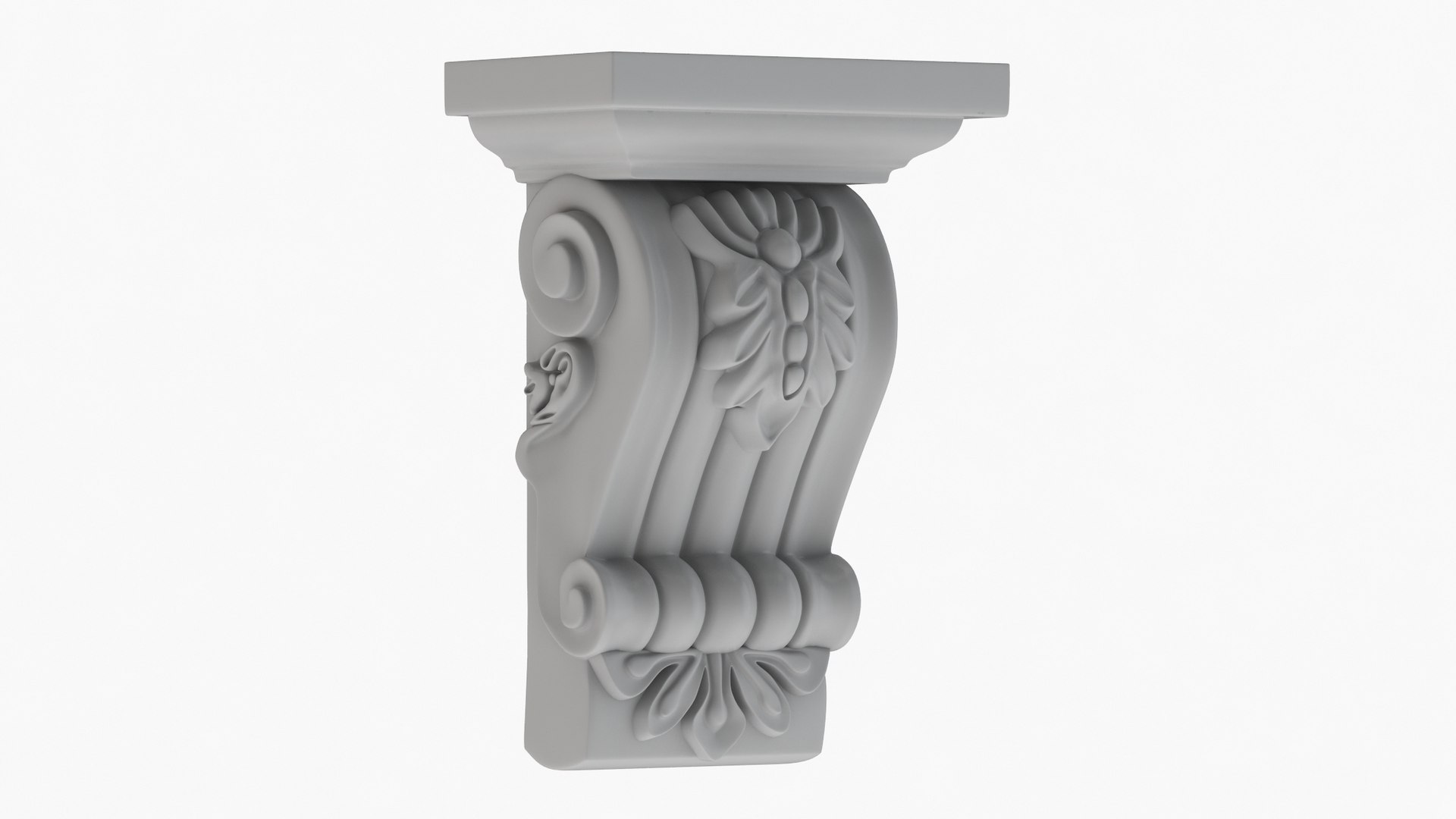 Scroll Corbel 28 3D - TurboSquid 1882051