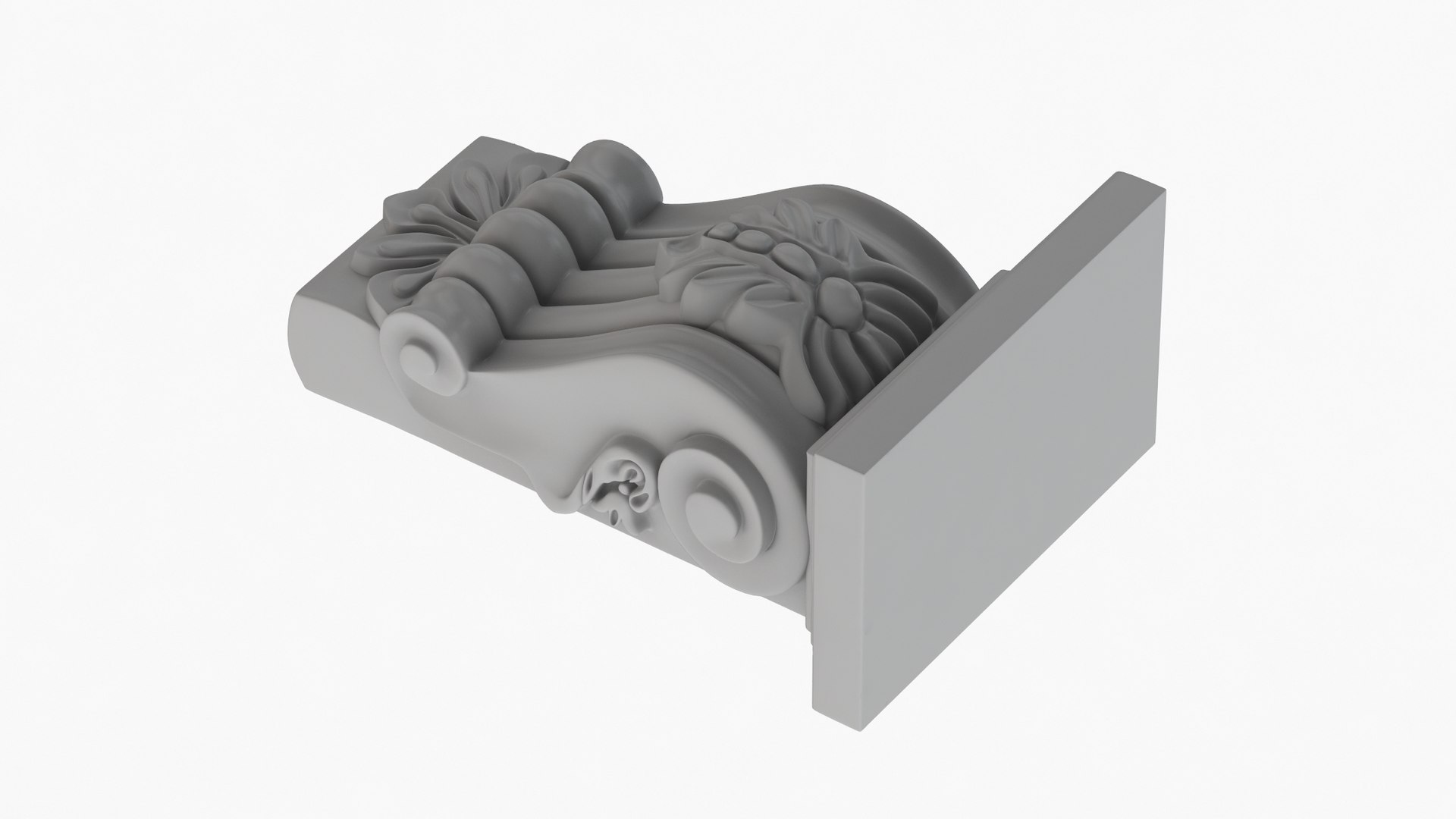 Scroll Corbel 28 3D - TurboSquid 1882051