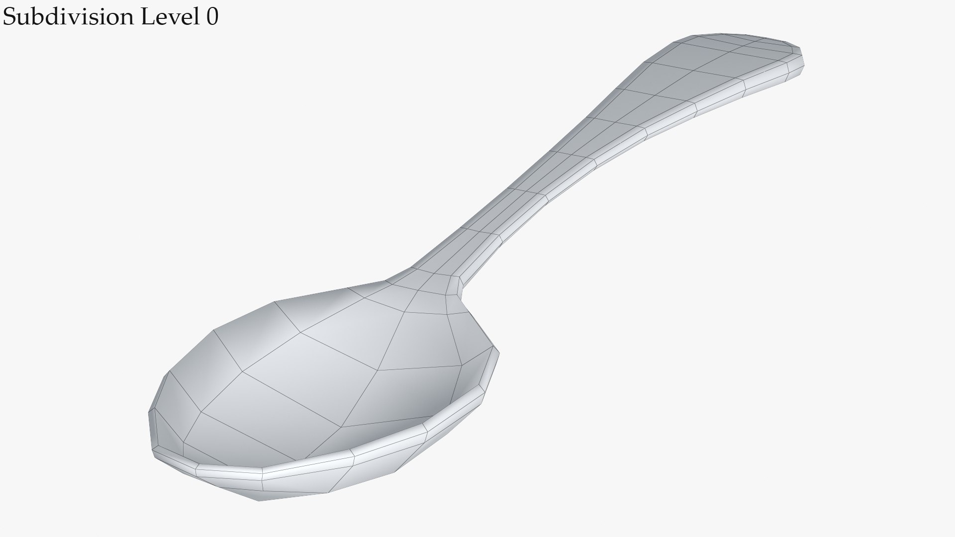 Spoon metallic 3D model - TurboSquid 1704368