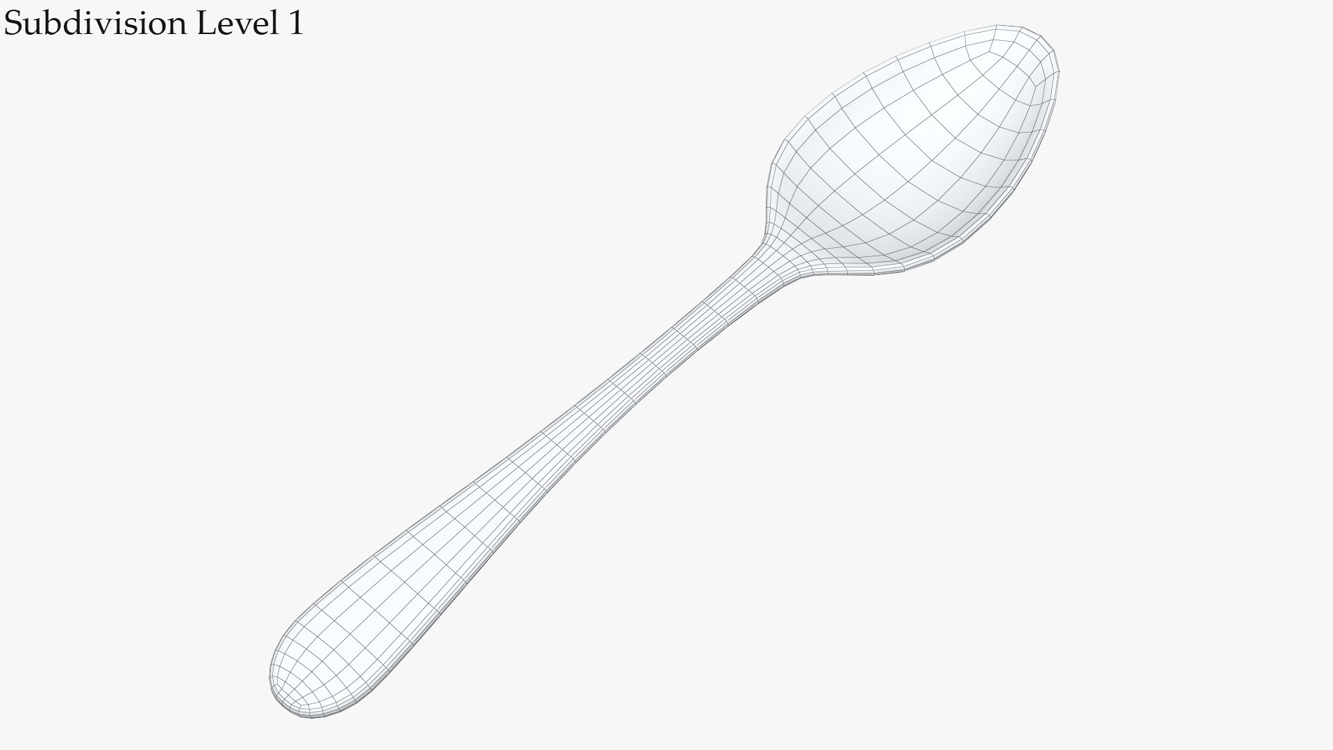 Spoon metallic 3D model - TurboSquid 1704368