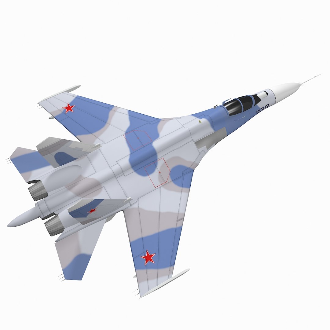 Sukhoi Su-27 Flanker 3D Model - TurboSquid 1188500