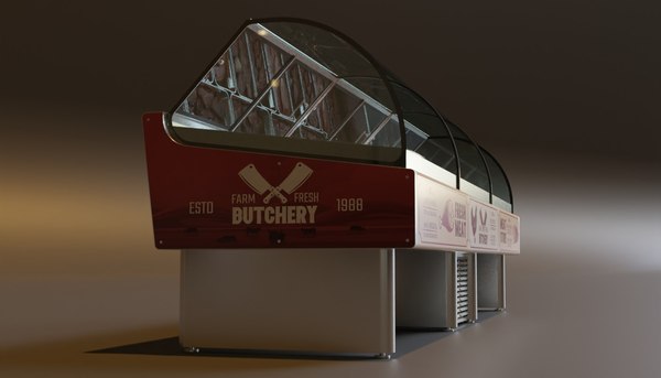 3D butchery meat refrigeration - TurboSquid 1643260