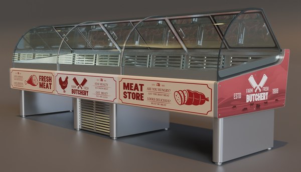 3D butchery meat refrigeration - TurboSquid 1643260