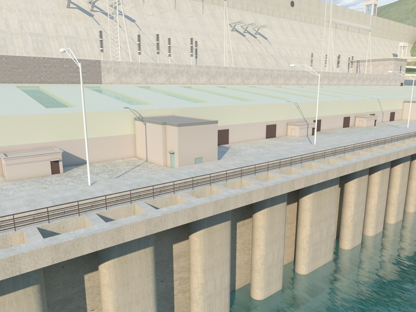 3D Hydroelectric Power Station 1 - TurboSquid 2004225