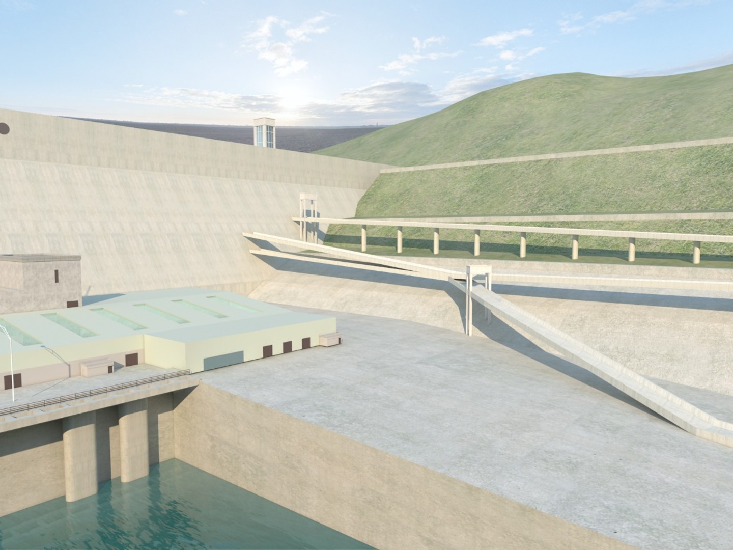 3D Hydroelectric Power Station 1 - TurboSquid 2004225