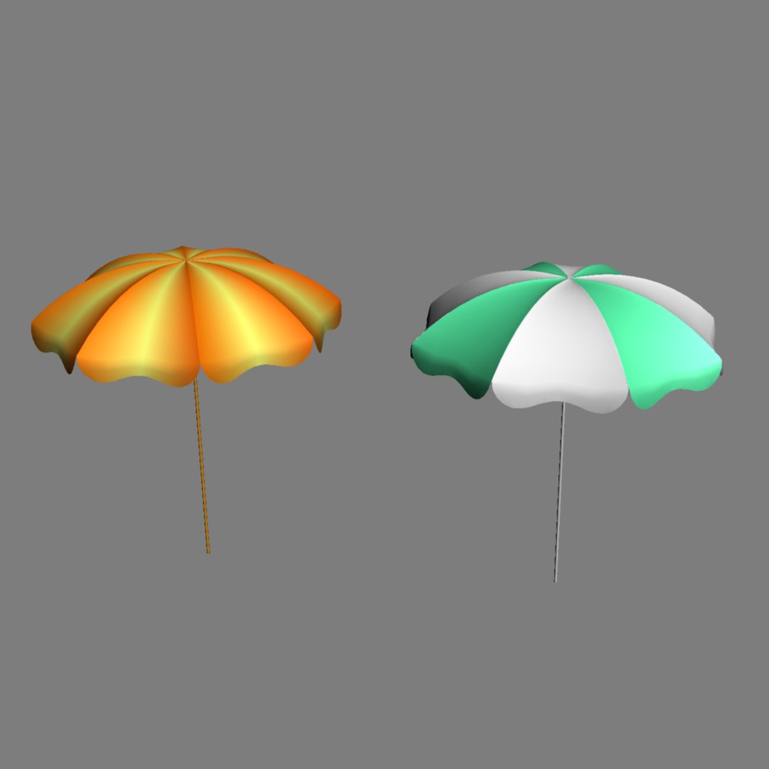 Beach Set 3d Model