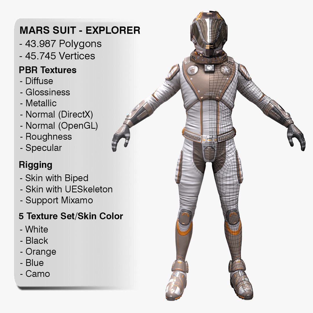 3D Mars Suit - TurboSquid 2147465