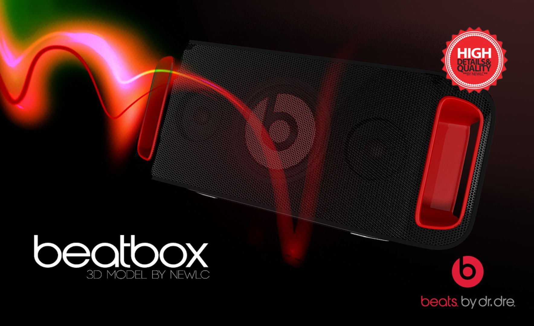 3d Model Beatbox Dr Dre