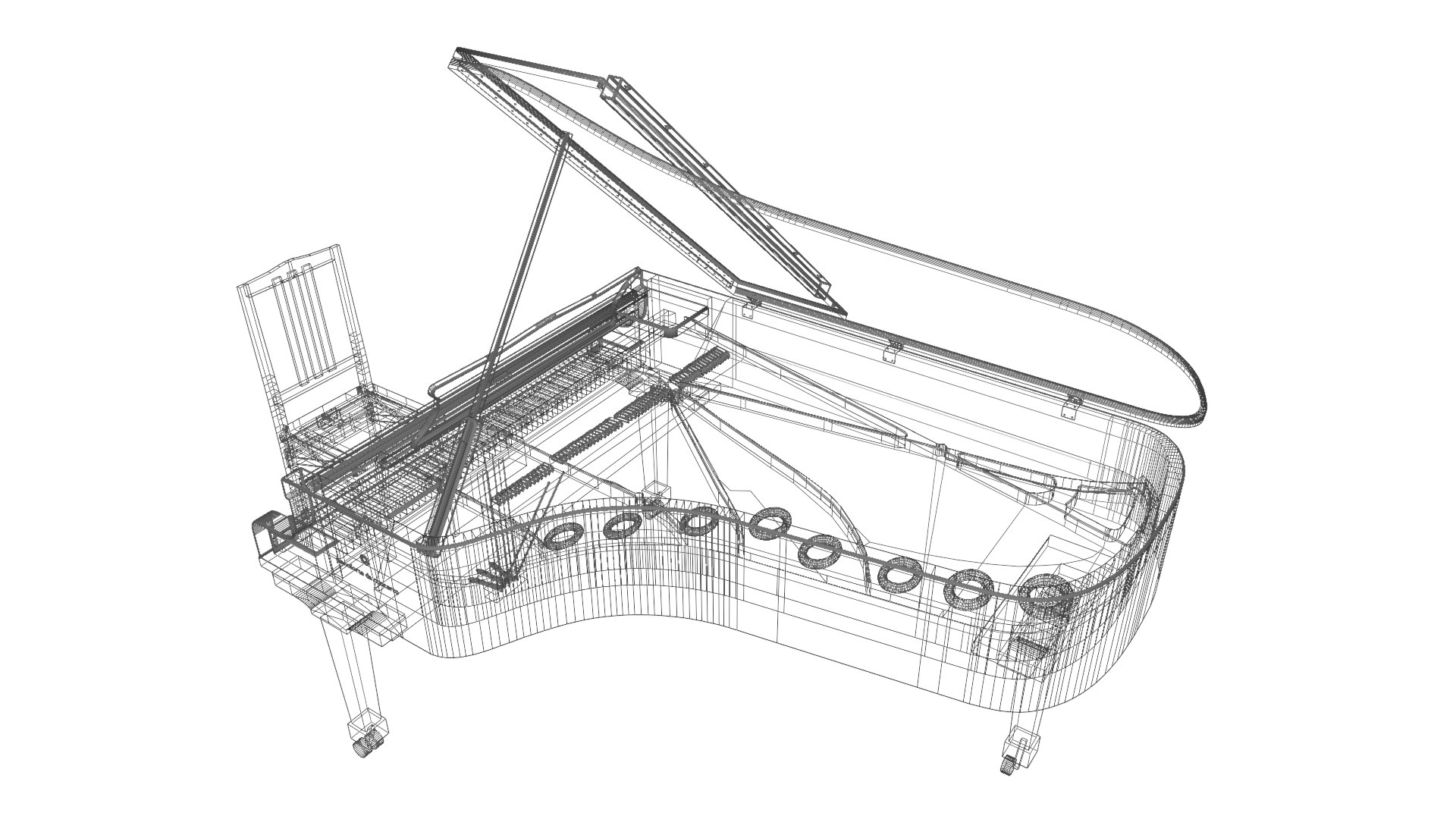 Grand Piano 3D Model - TurboSquid 1948270