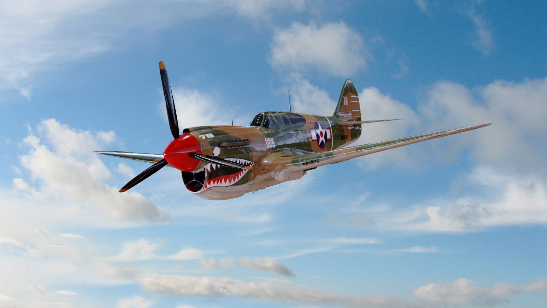 3d Model P40 War Hawk
