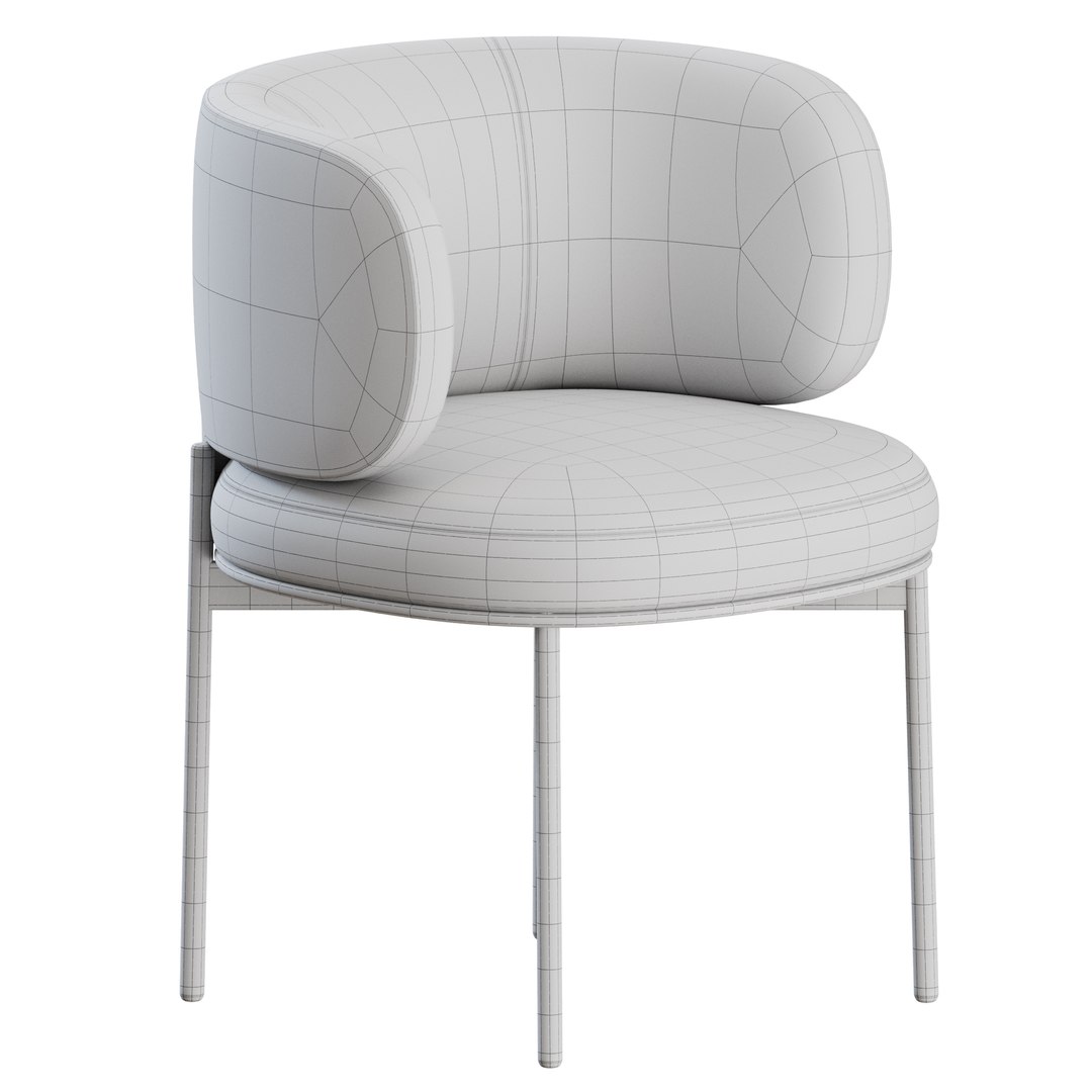3D AKIKO Chair By Gallotti And Radice - TurboSquid 2074242