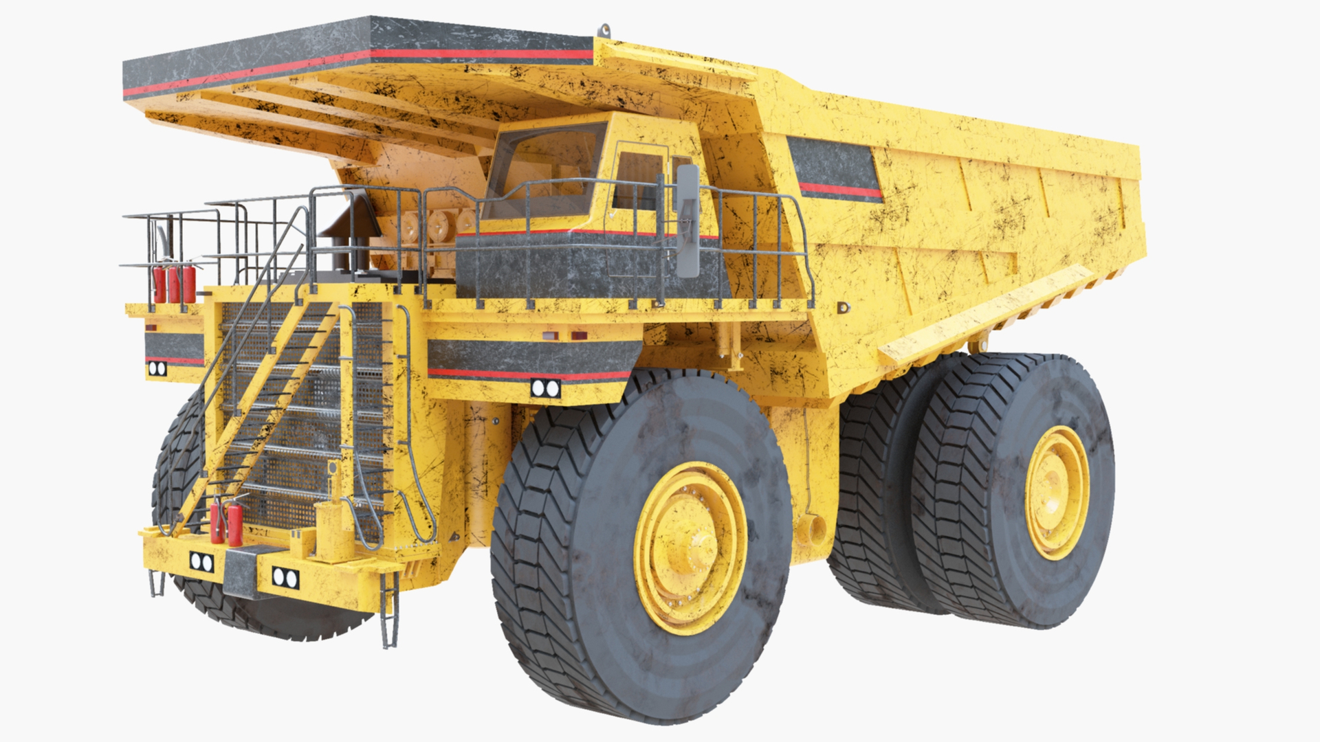 Dump Truck Ridded With Cabin Interior - Haul Mining Truck - Detailed 3D ...