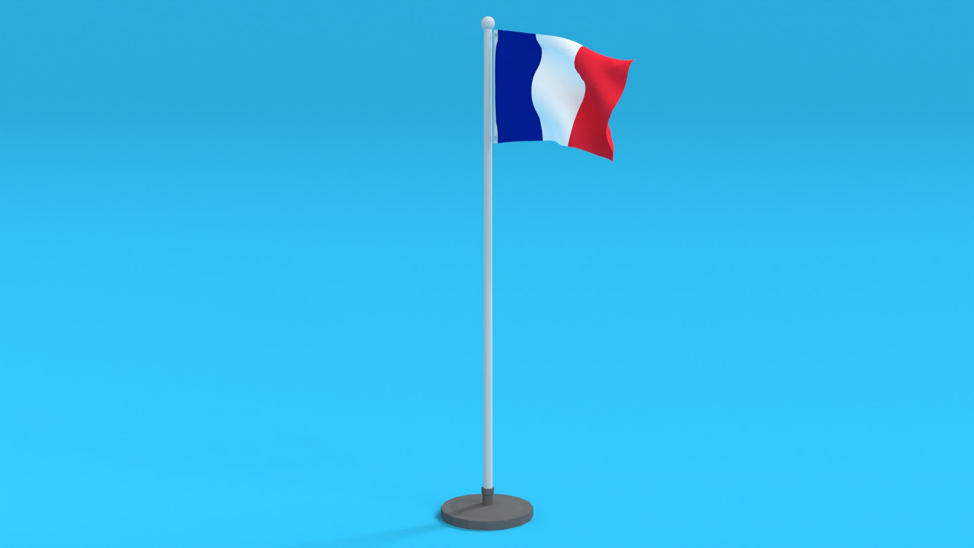 Low Poly Seamless Animated France Flag 3D - TurboSquid 1799807