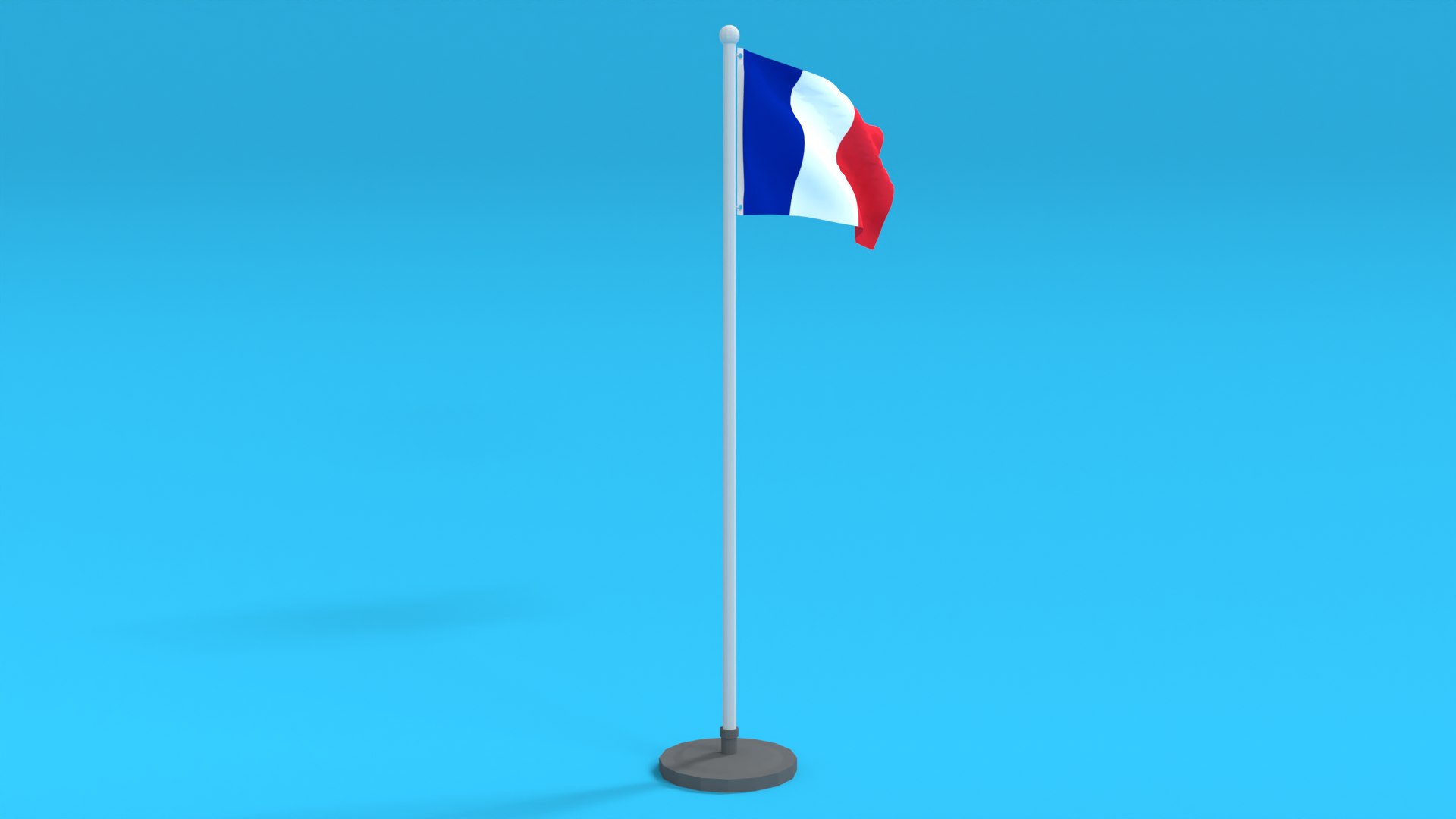 Low Poly Seamless Animated France Flag 3D - TurboSquid 1799807