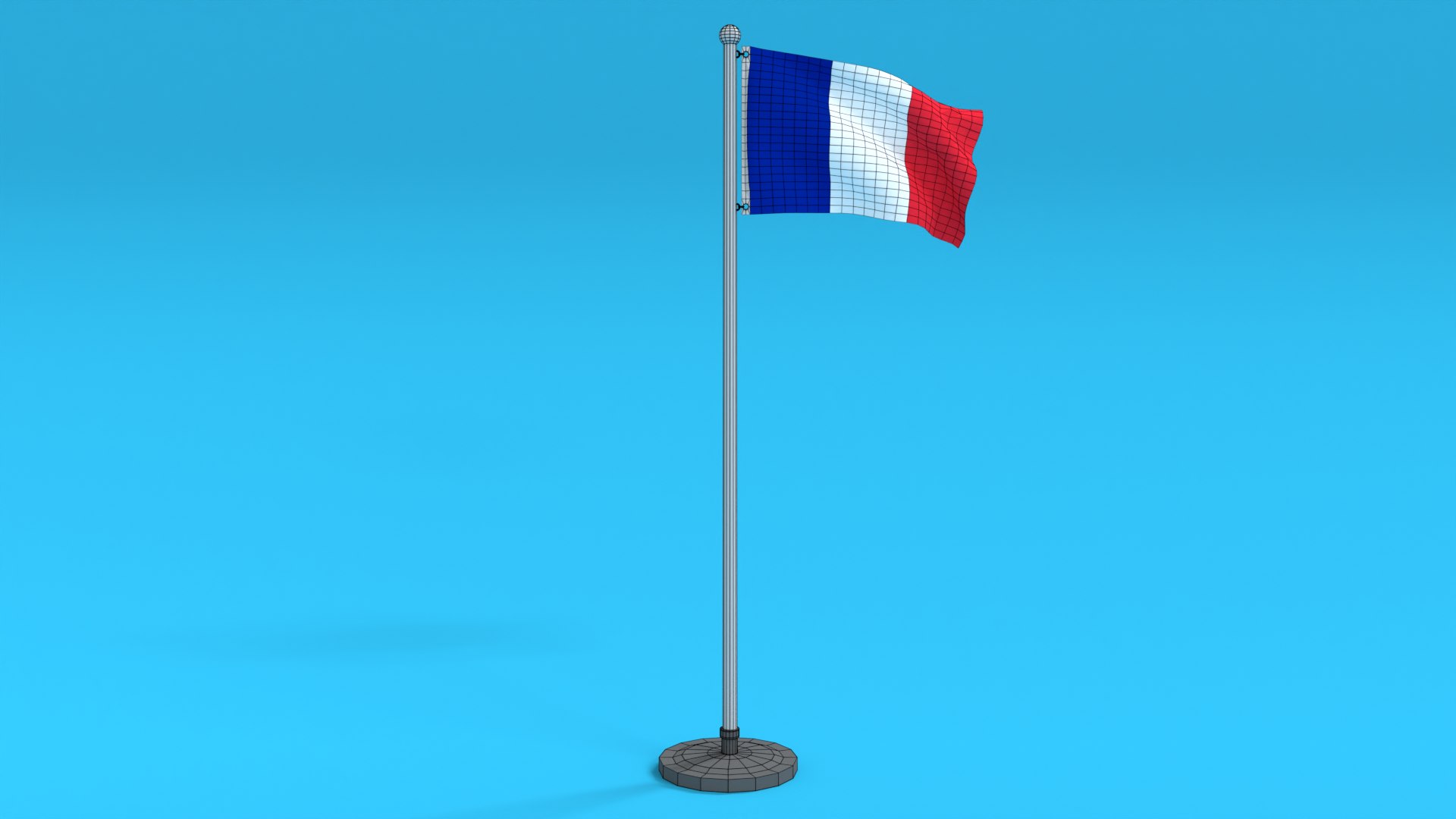 Low Poly Seamless Animated France Flag 3D - TurboSquid 1799807