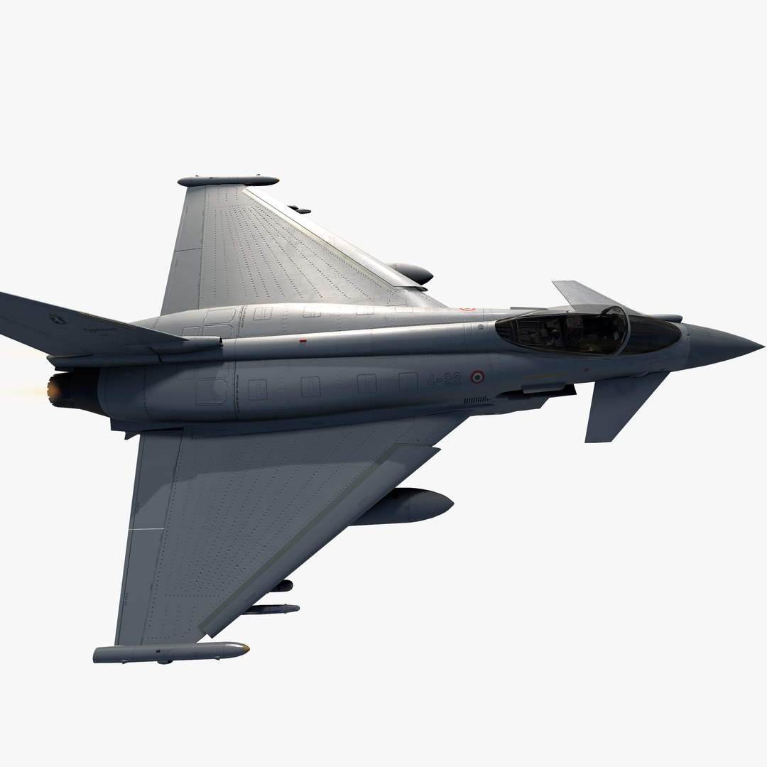 Euro Fighter Typhoon with High Resolution Cocpit 3D model - TurboSquid ...