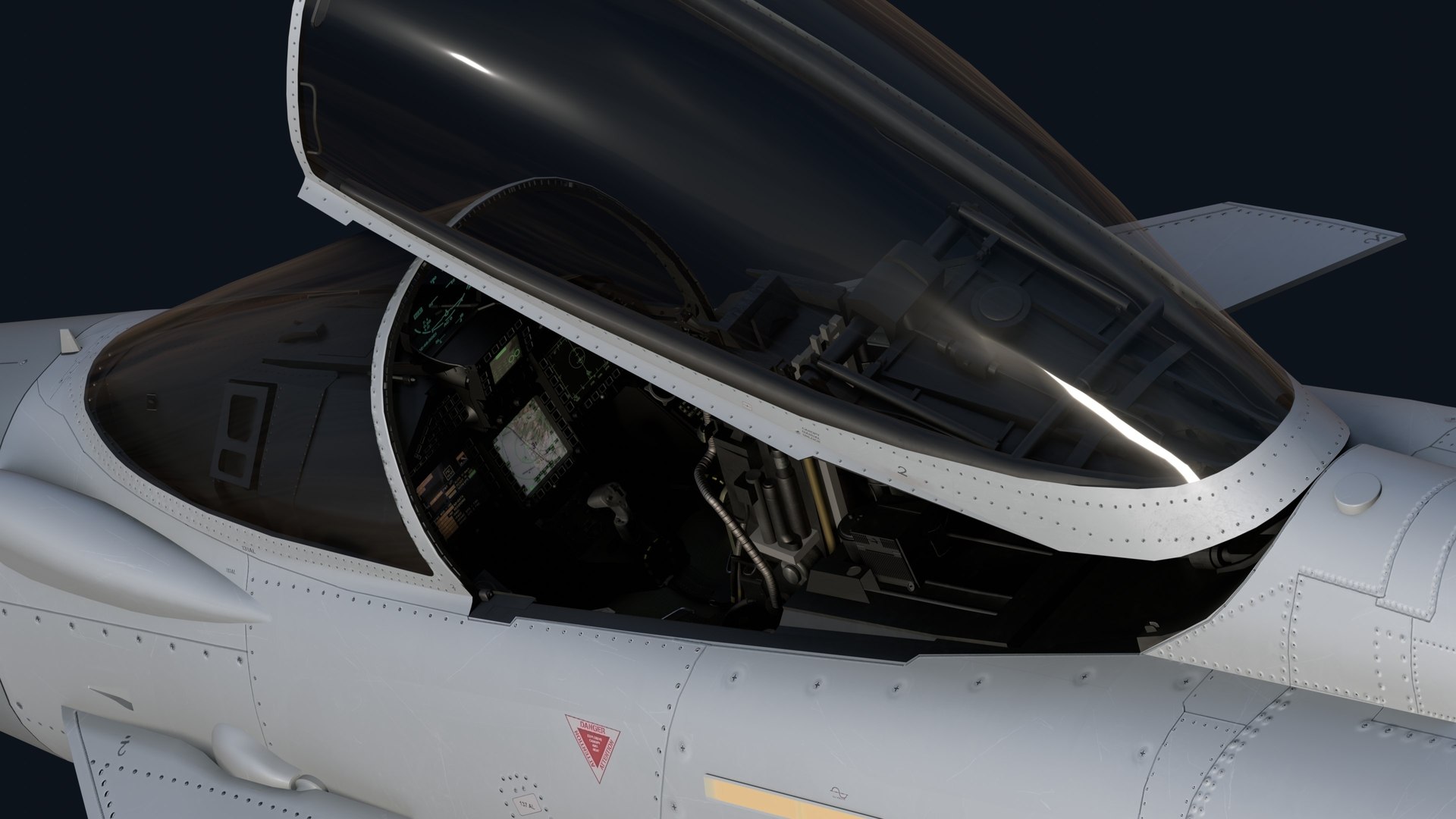 Euro Fighter Typhoon with High Resolution Cocpit 3D model - TurboSquid ...