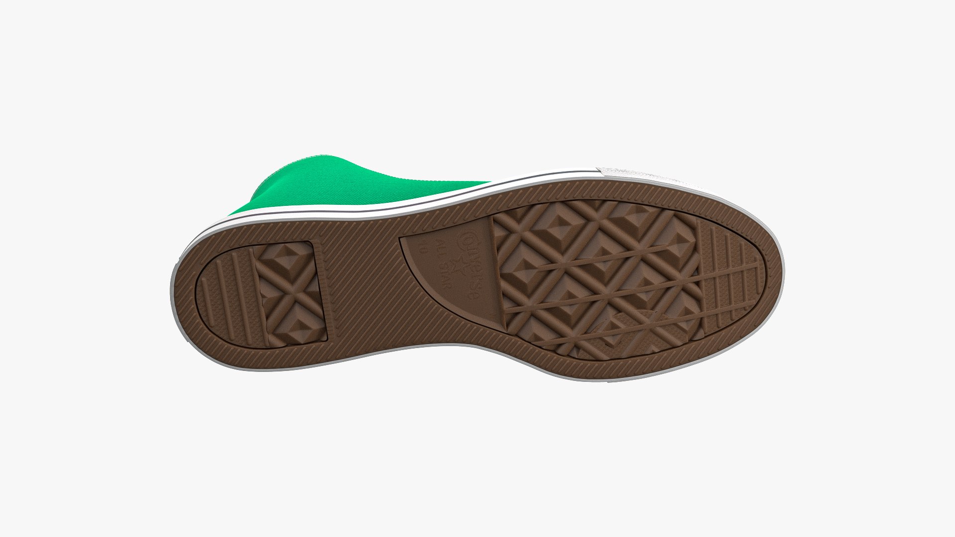 Chuck Taylor All Star Classic High Top Green 3D model - TurboSquid 1951429