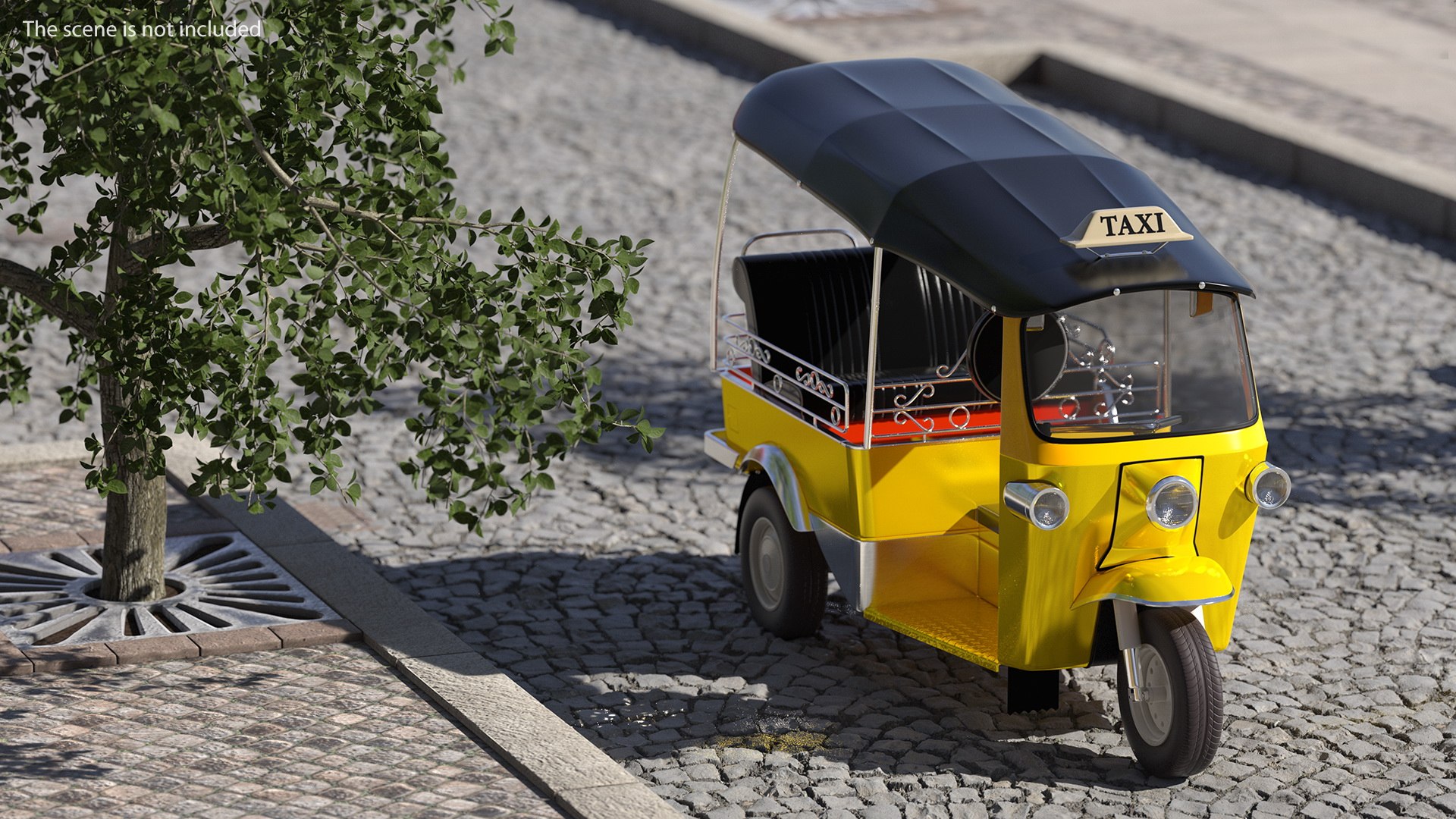3D Wheeler Auto Rickshaw Model - TurboSquid 1558071