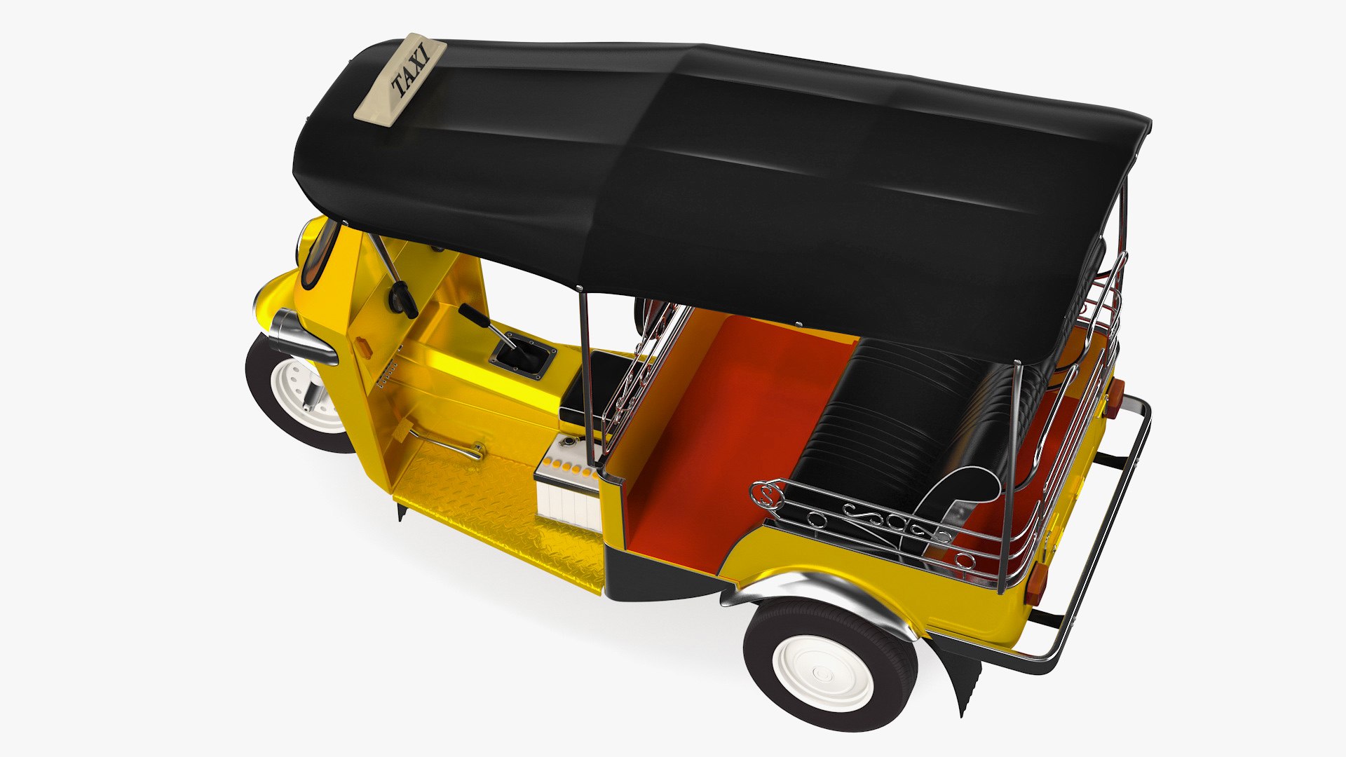 3D Wheeler Auto Rickshaw Model - TurboSquid 1558071