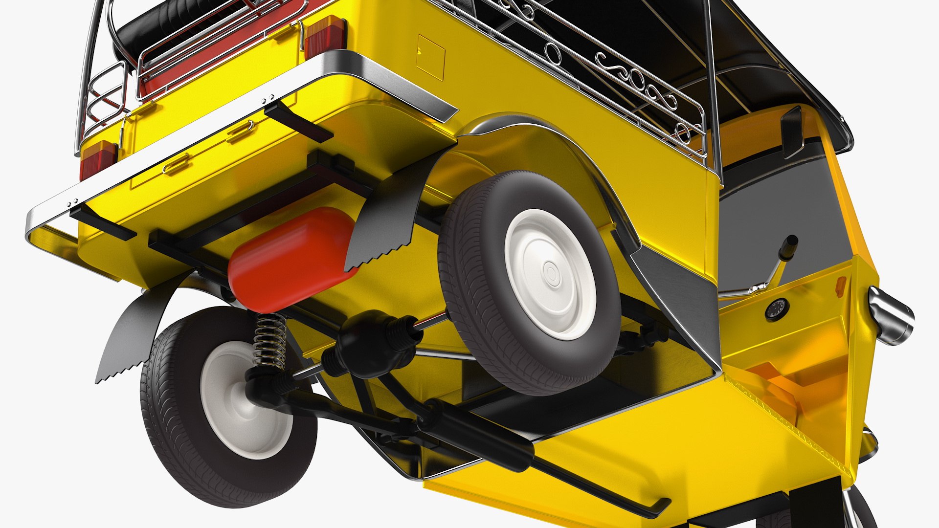3D Wheeler Auto Rickshaw Model - TurboSquid 1558071