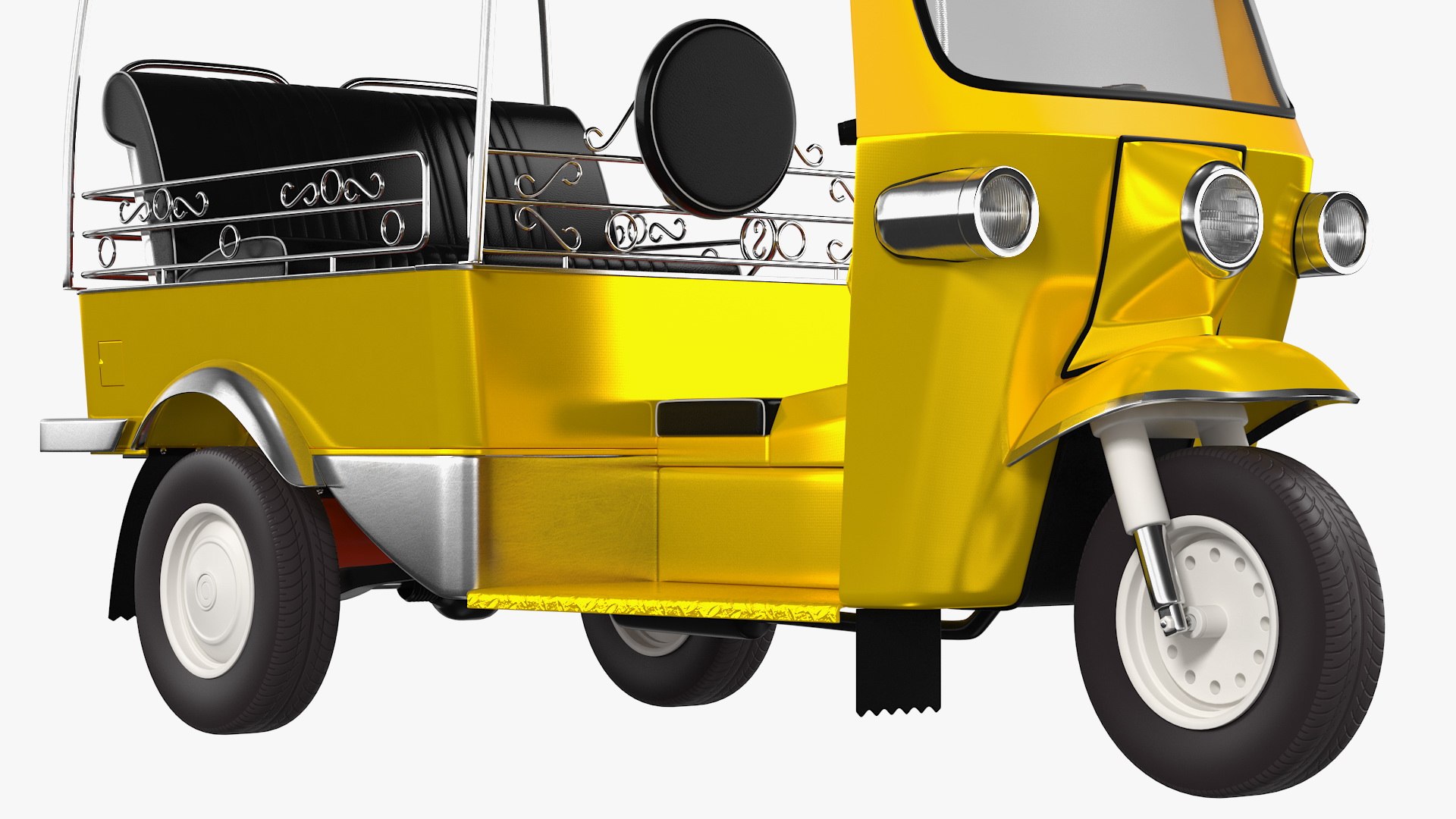3D Wheeler Auto Rickshaw Model - TurboSquid 1558071