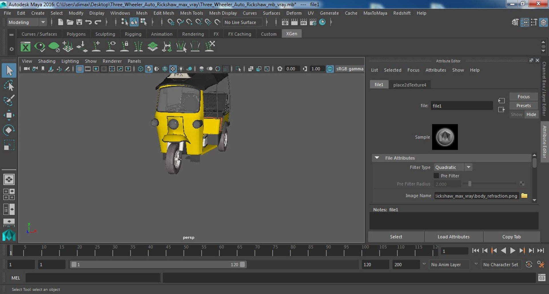 3D Wheeler Auto Rickshaw Model - TurboSquid 1558071