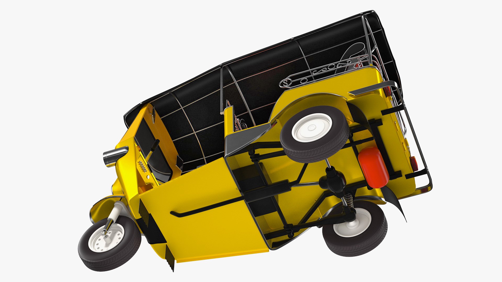 3D Wheeler Auto Rickshaw Model - TurboSquid 1558071