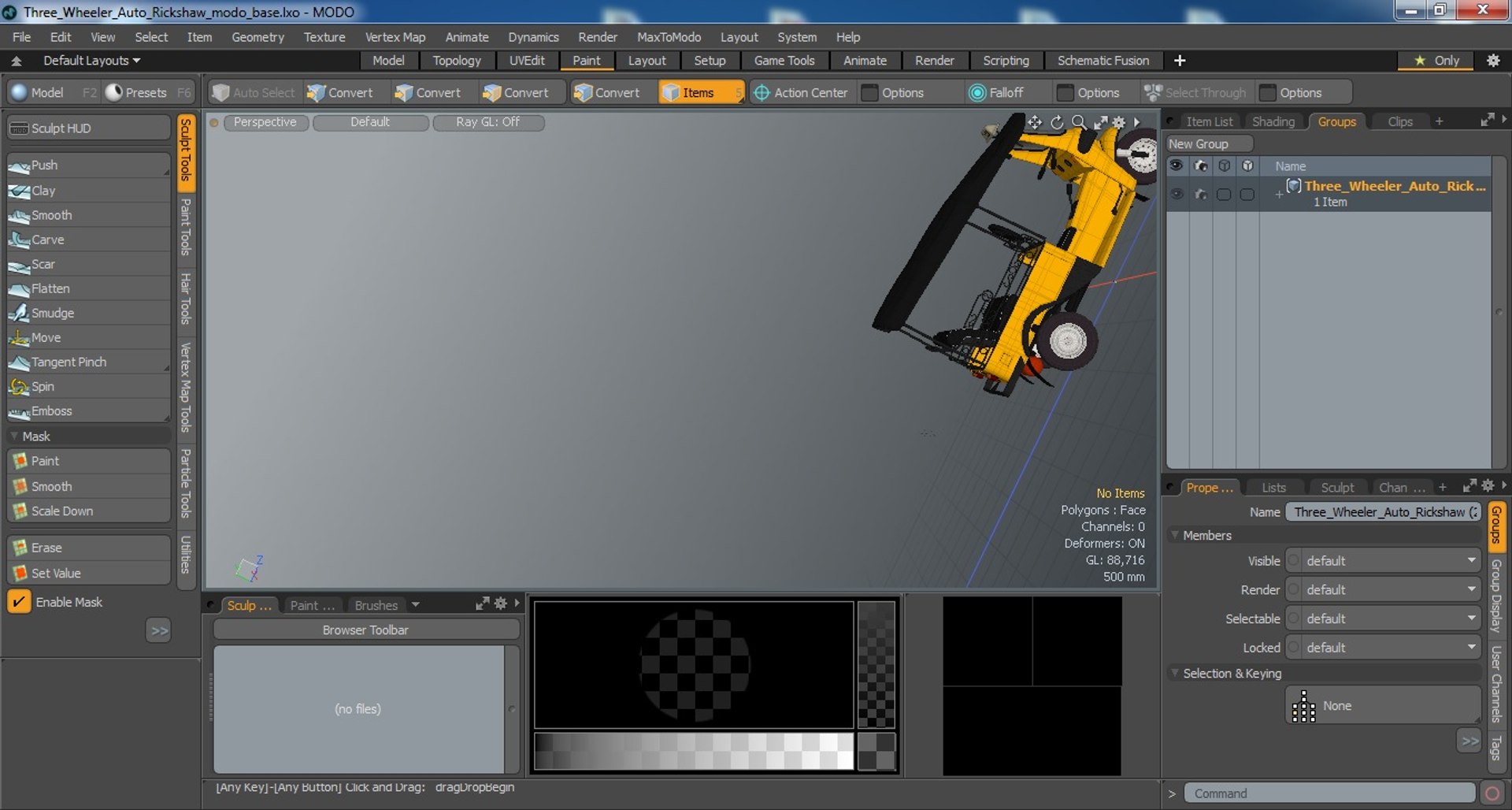 3D Wheeler Auto Rickshaw Model - TurboSquid 1558071